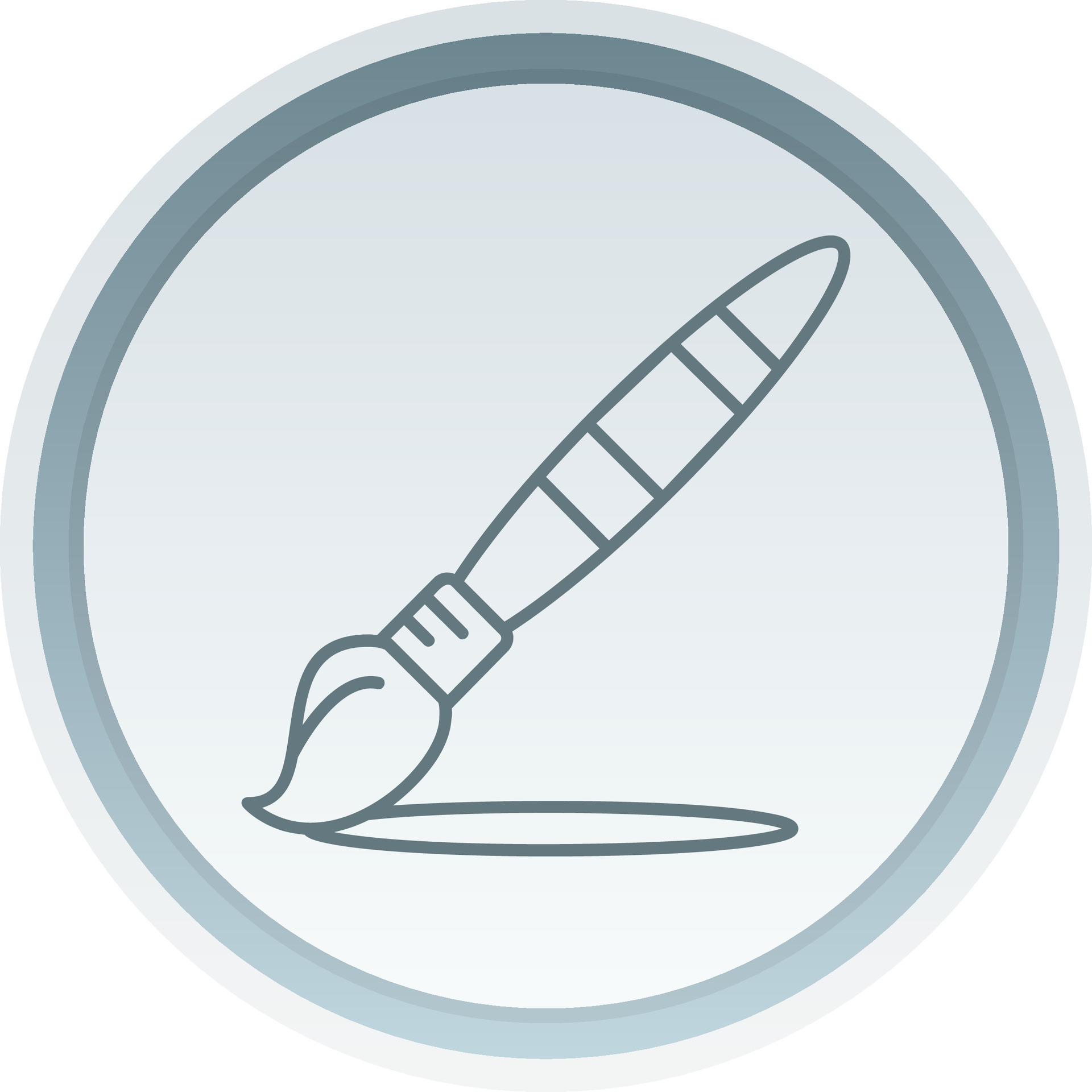 Paint brush Linear Button Icon 37839931 Vector Art at Vecteezy Paint brush Linear Button Icon 37839931 Vector Art at Vecteezy