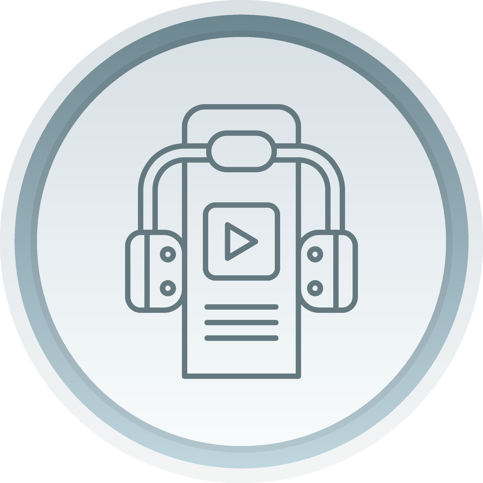 Audio guide Linear Button Icon 37840003 Vector Art at Vecteezy