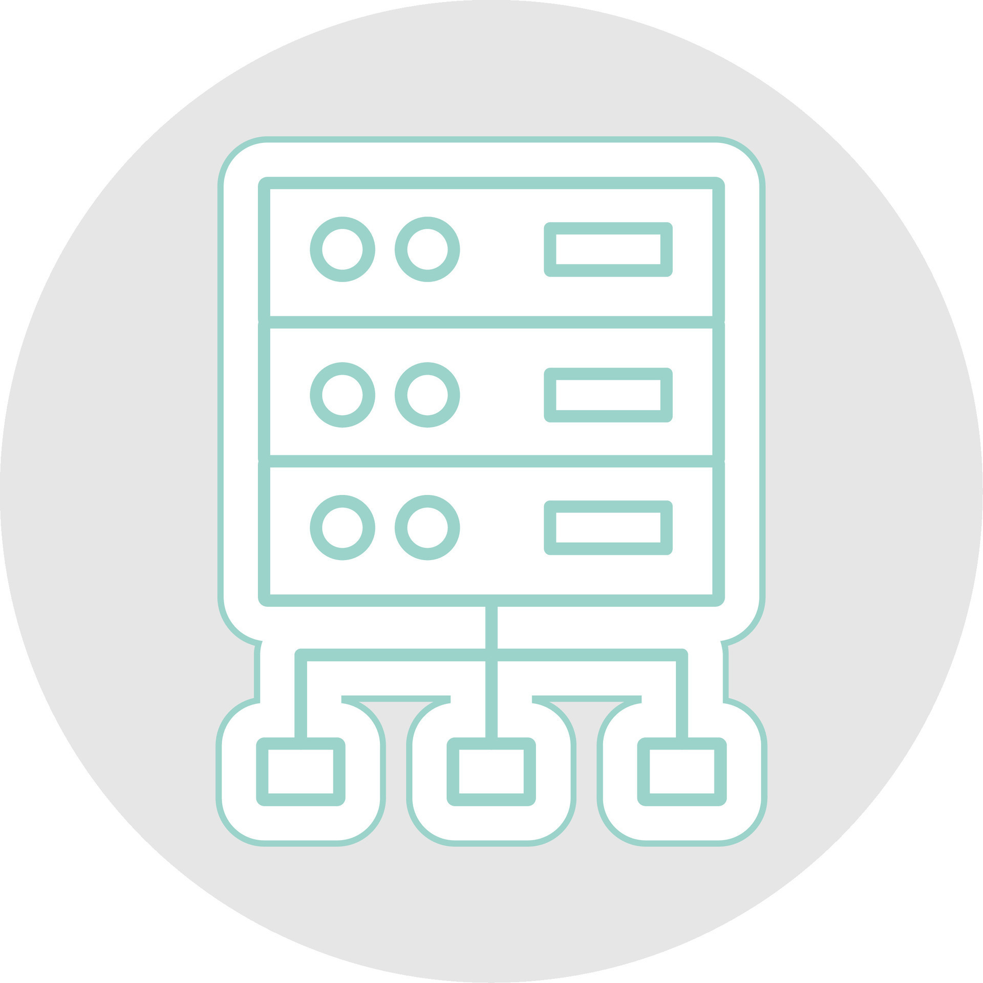 Structured Data Line Sticker Multicolor Icon 37843447 Vector Art at ...