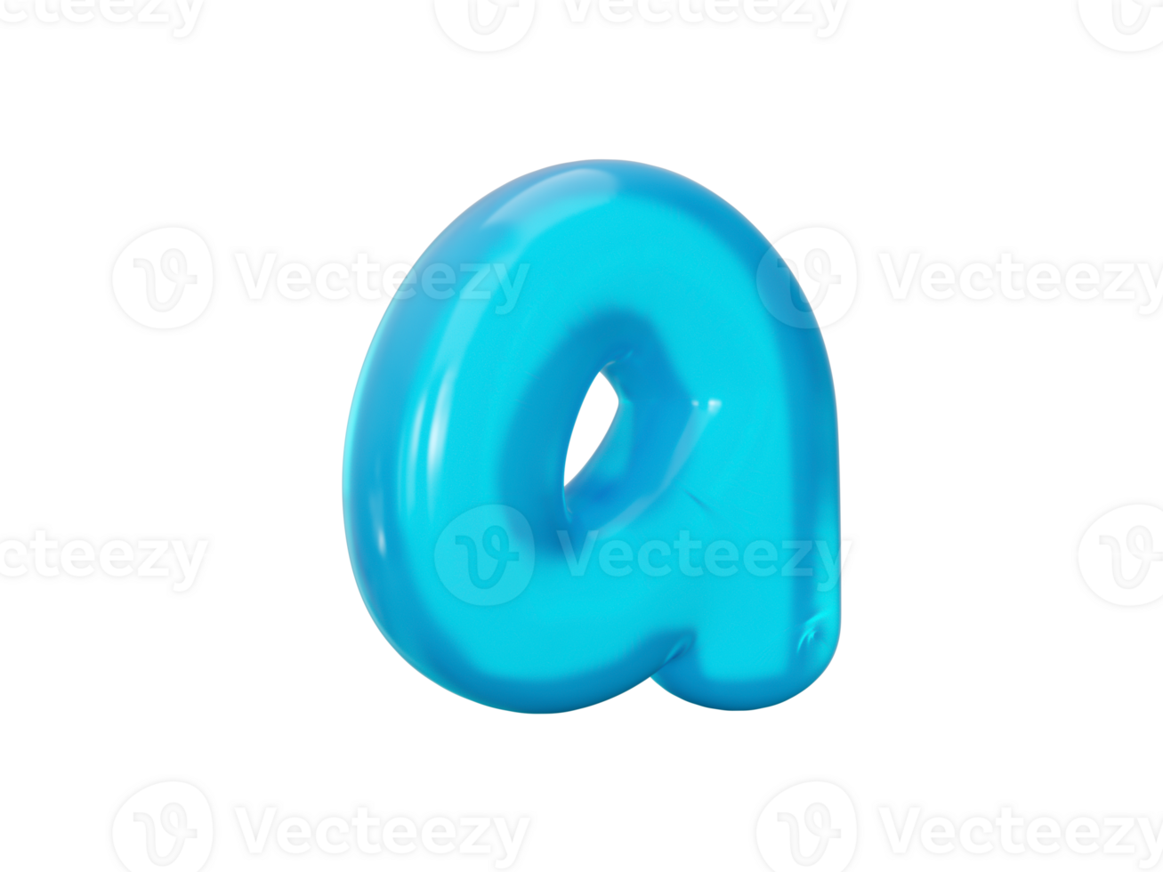 Letter a made of Aqua blue jelly liquid. 3d alphabet small letters 3d illustration 37843759 PNG