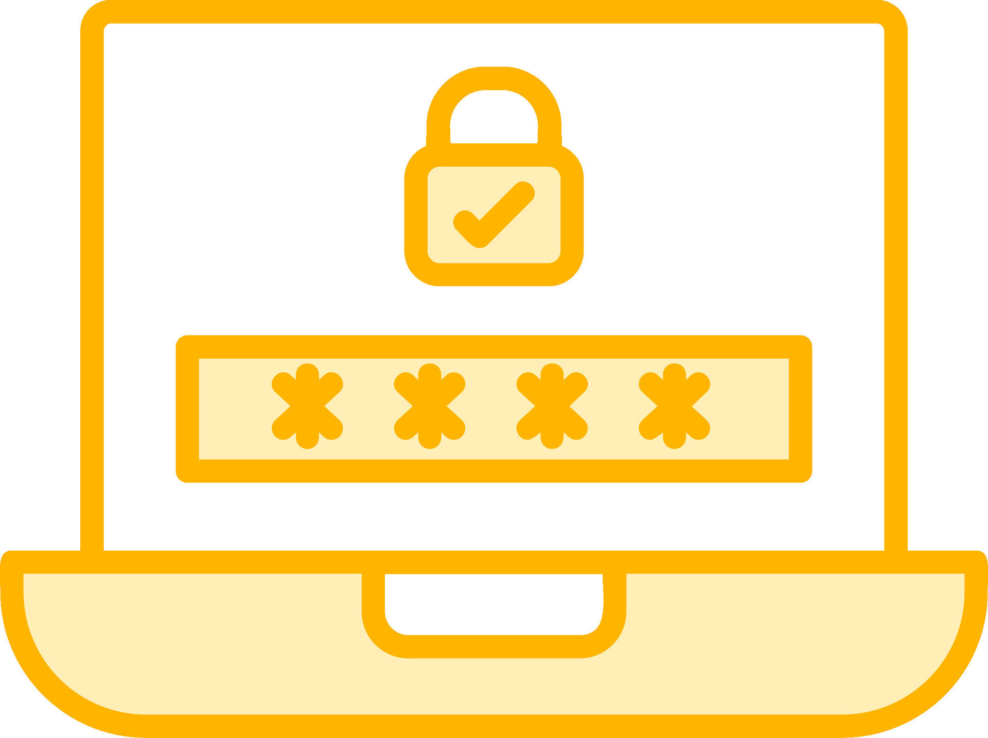 Laptop Password Vecto Icon 37844513 Vector Art At Vecteezy
