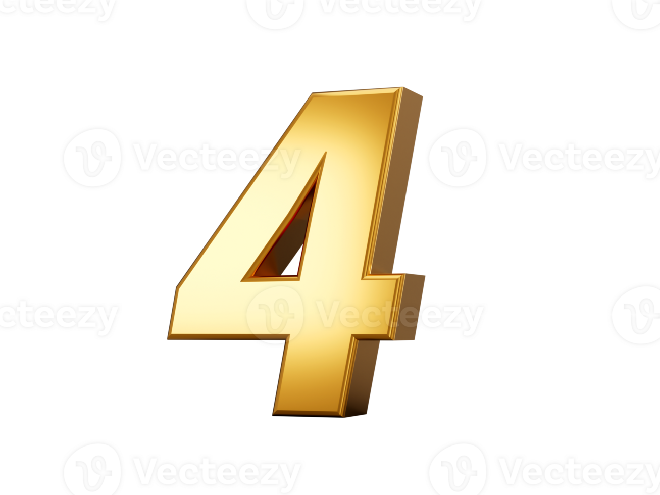 Golden metallic Number 4 Four, 3d illustration 37845386 PNG Golden metallic Number 4 Four, 3d illustration 37845386 PNG