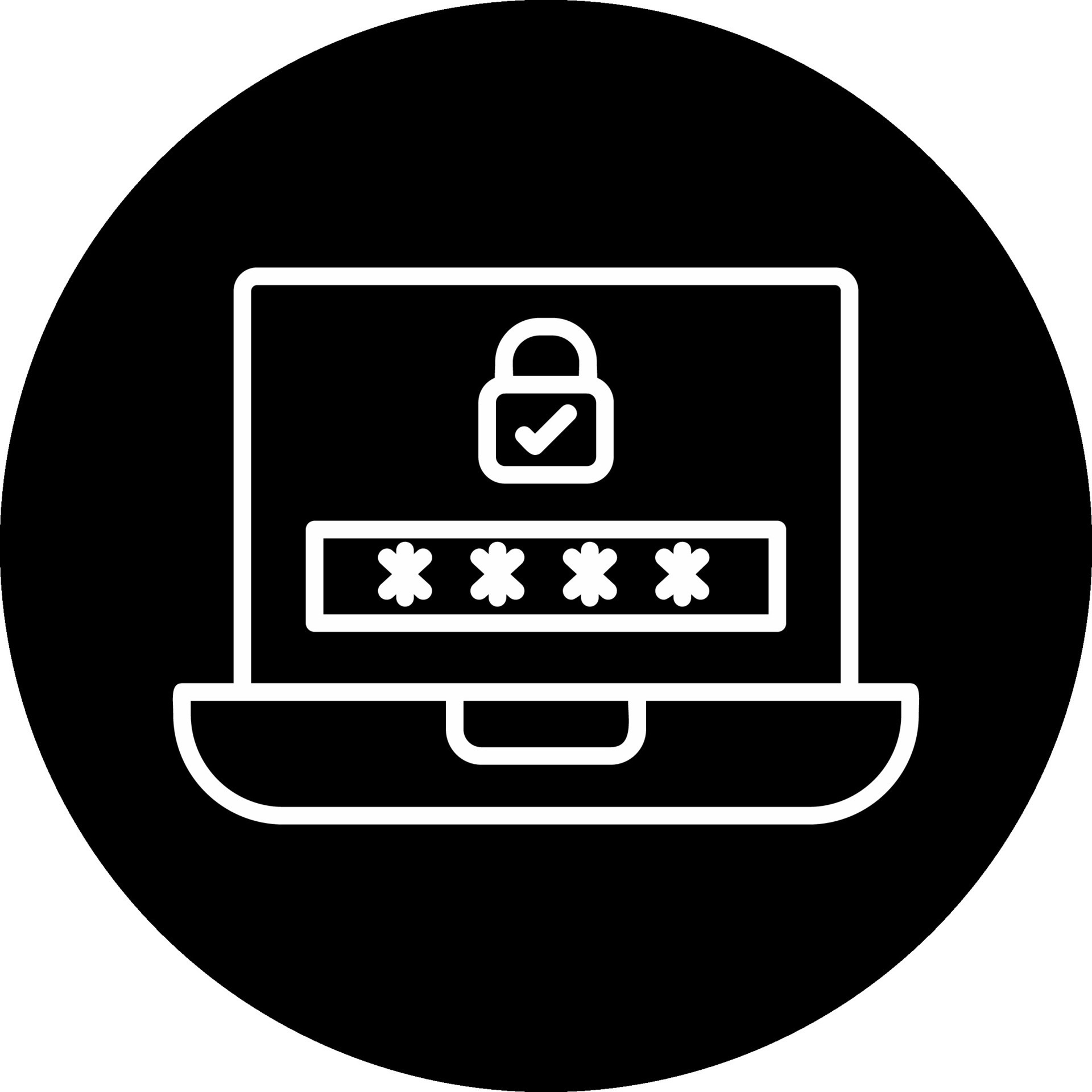 Laptop Password Vecto Icon 37855755 Vector Art At Vecteezy