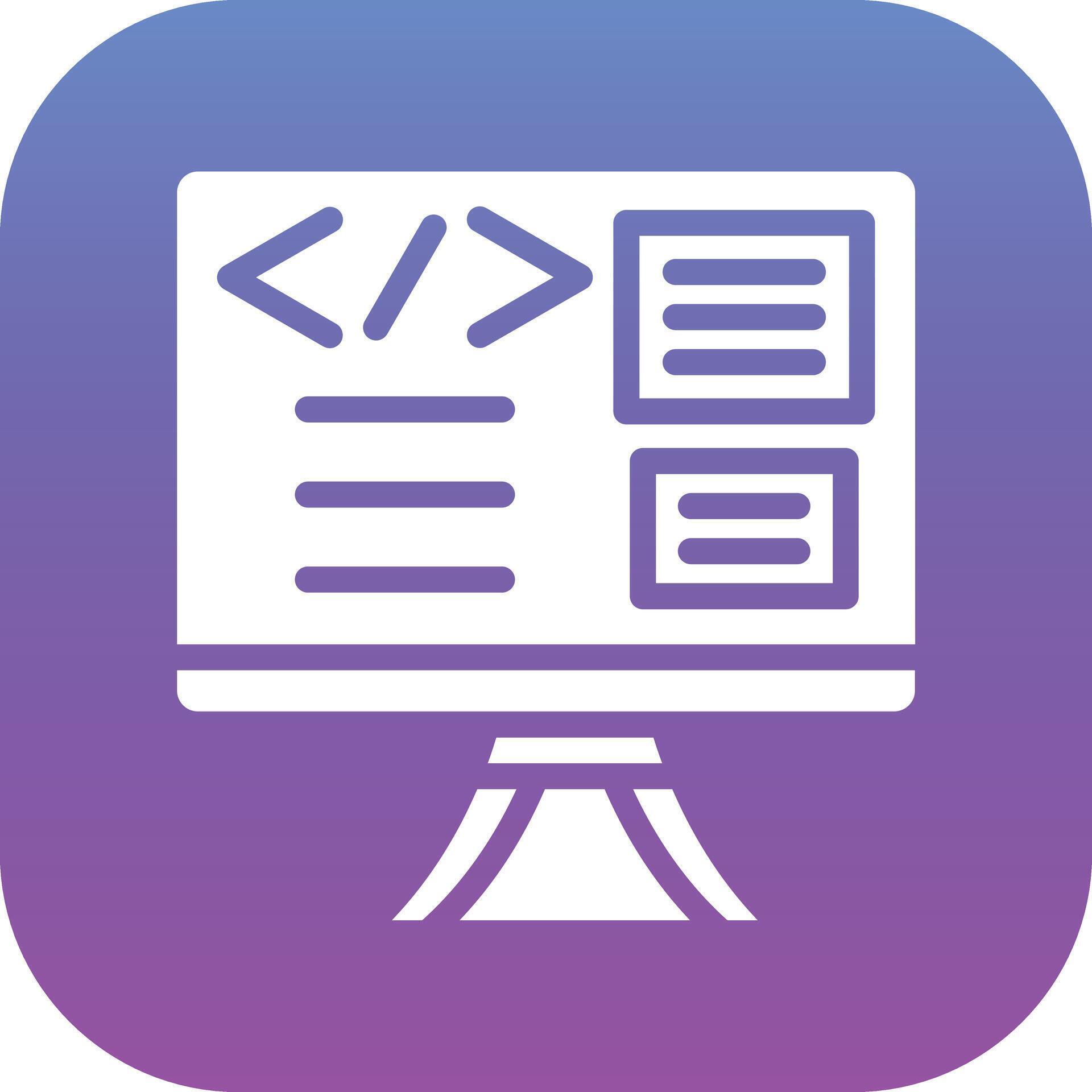 Web Programming Vector Icon 37867618 Vector Art At Vecteezy