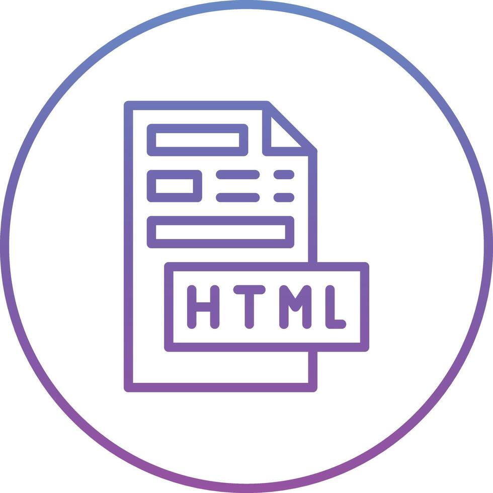 HTML File Vector Icon 37893041 Vector Art at Vecteezy