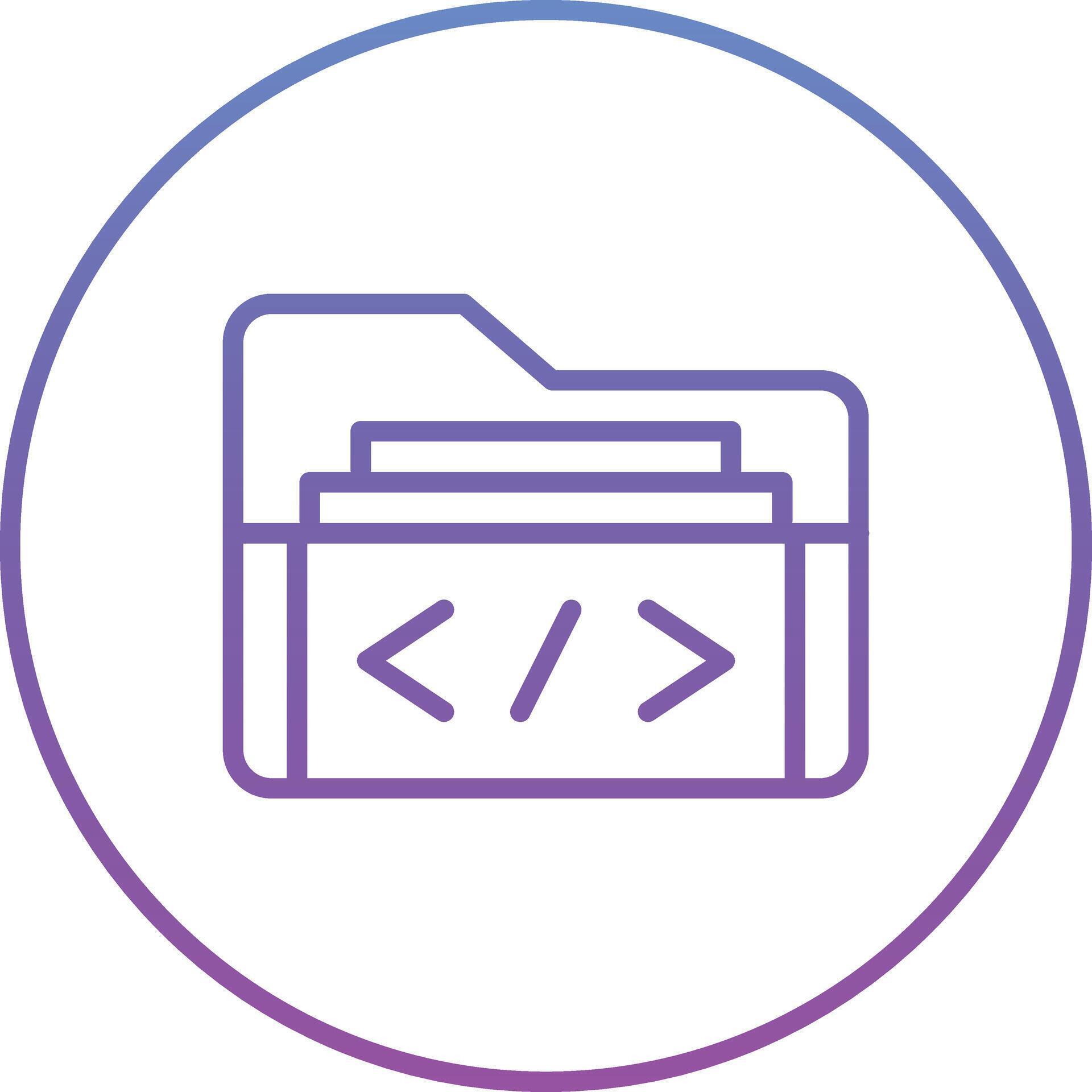 Coding Folder Vector Icon 37893053 Vector Art at Vecteezy
