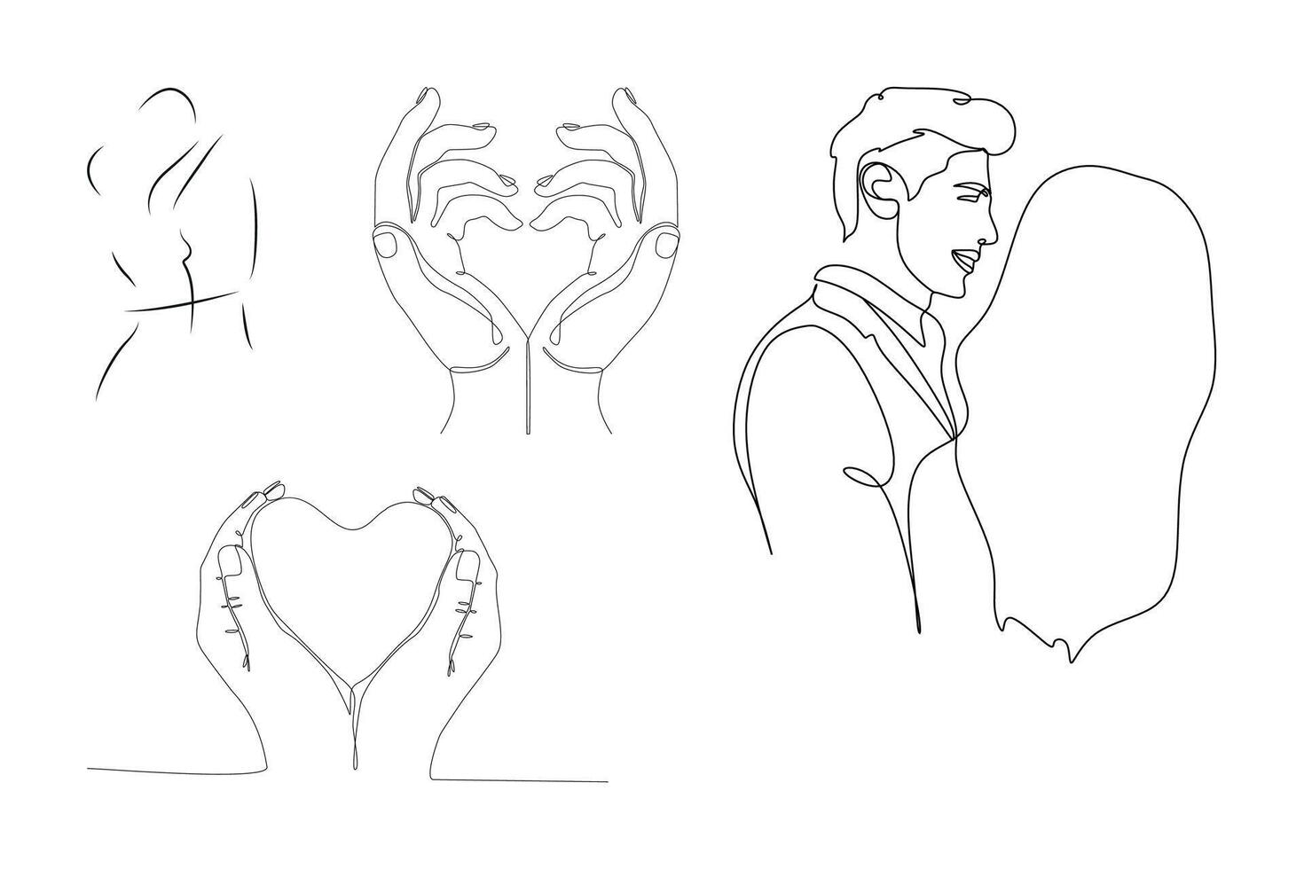 Set Bundle Line Art Drawing Simple Love Couple 37893621 Vector Art at ... Set Bundle Line Art Drawing Simple Love Couple 37893621 Vector Art at ...