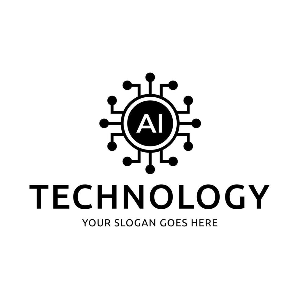 AI Processor vector icon logo. Circuit icon vector illustration logo ... AI Processor vector icon logo. Circuit icon vector illustration logo ...