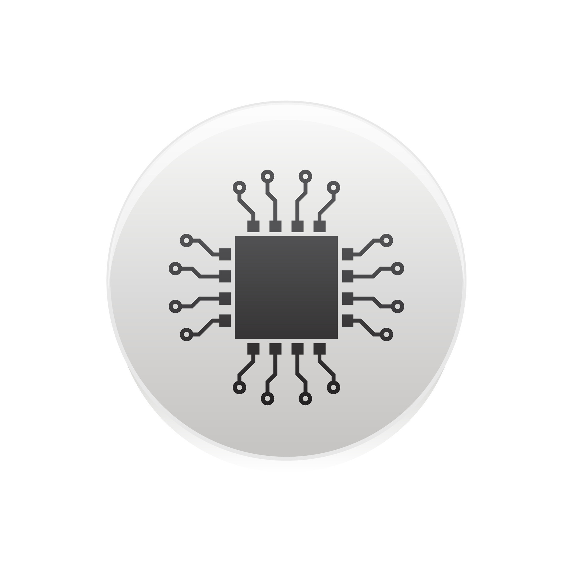 Processor logo icon. Processor circuit vector 37893802 Vector Art at ...
