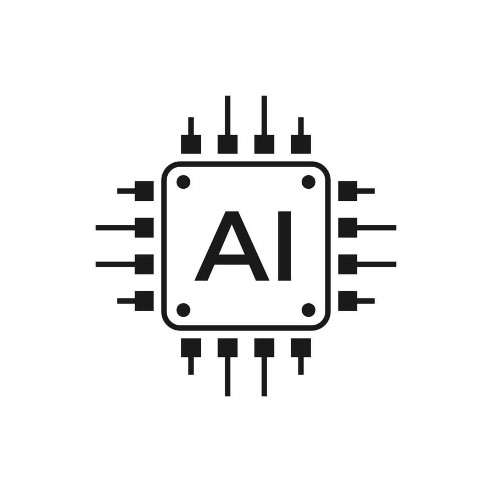 AI Processor vector icon logo. Circuit icon vector illustration logo ... AI Processor vector icon logo. Circuit icon vector illustration logo ...