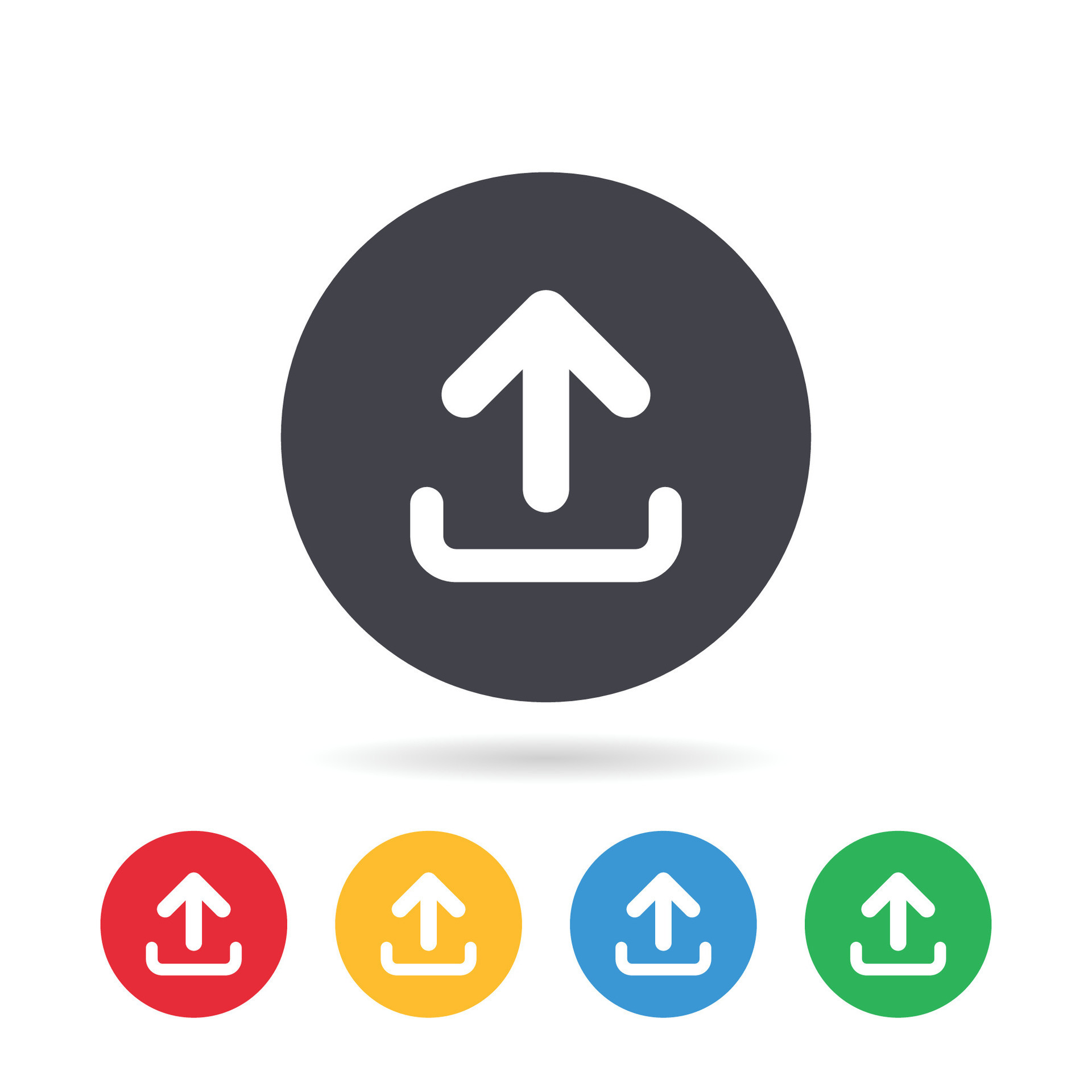 Upload icon. Upload button. Load data symbol. Vector illustration 37894323 Vector Art at Vecteezy