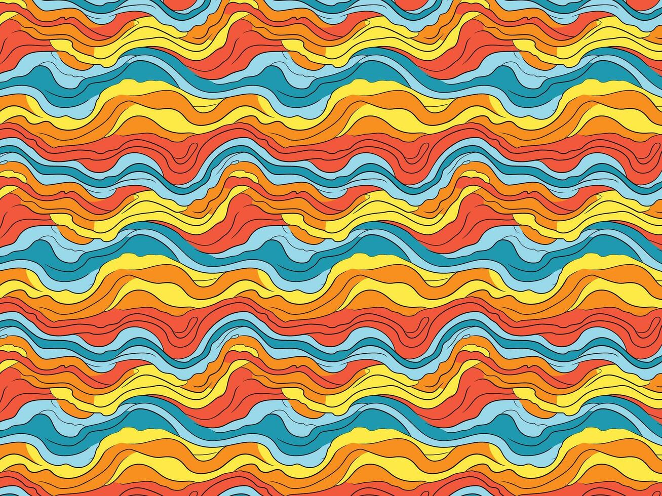 a colorful wavy pattern with waves 37896220 Vector Art at Vecteezy