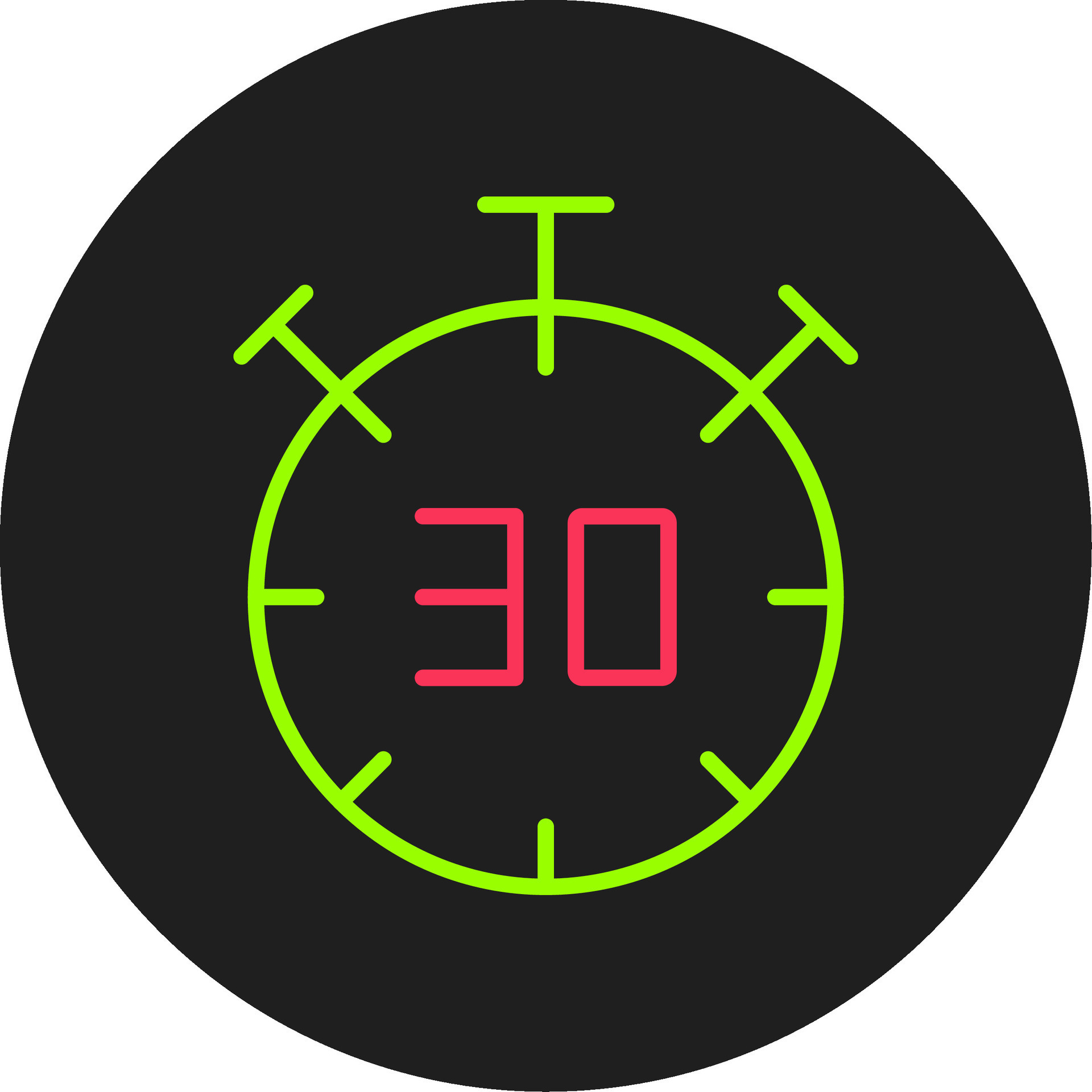 Half Time Glyph Circle Icon 37896860 Vector Art at Vecteezy