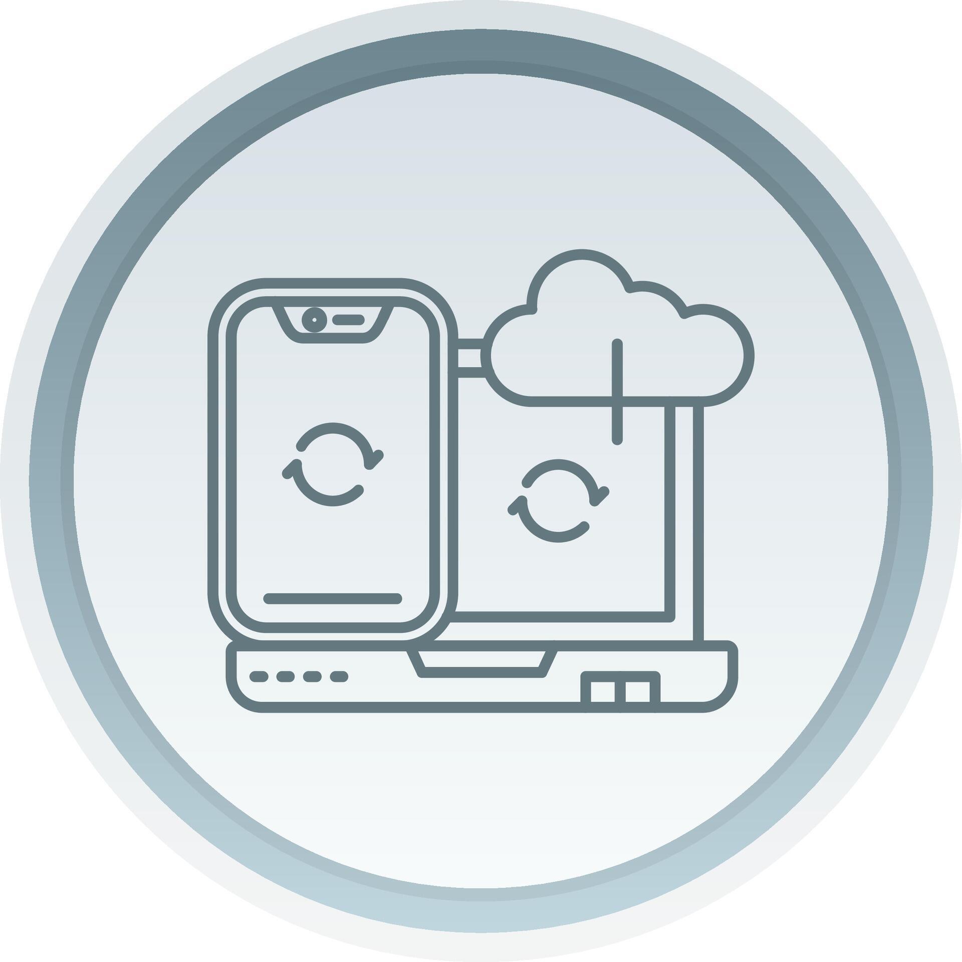 Sync Linear Button Icon 37898286 Vector Art at Vecteezy