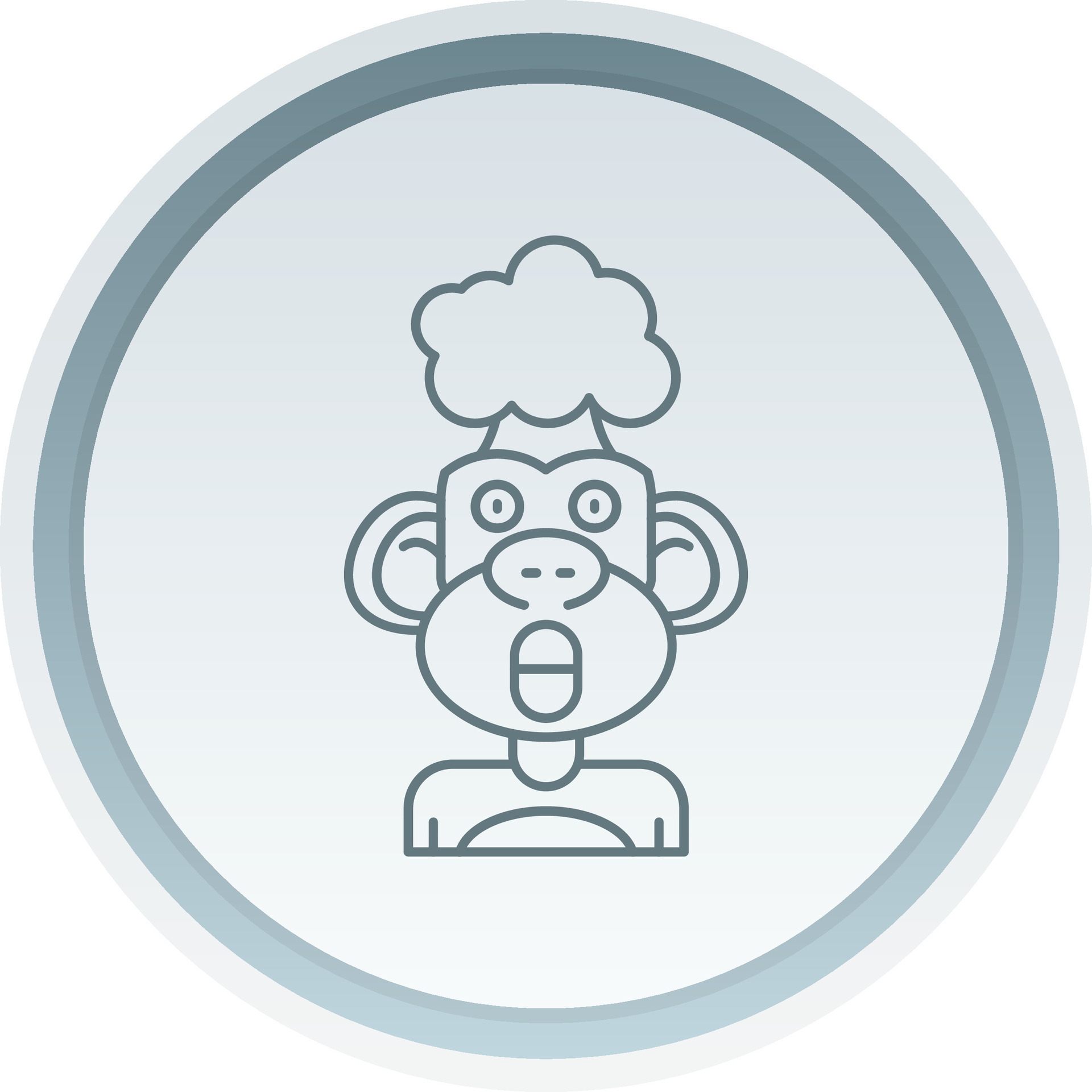 Exploding Linear Button Icon 37898596 Vector Art at Vecteezy