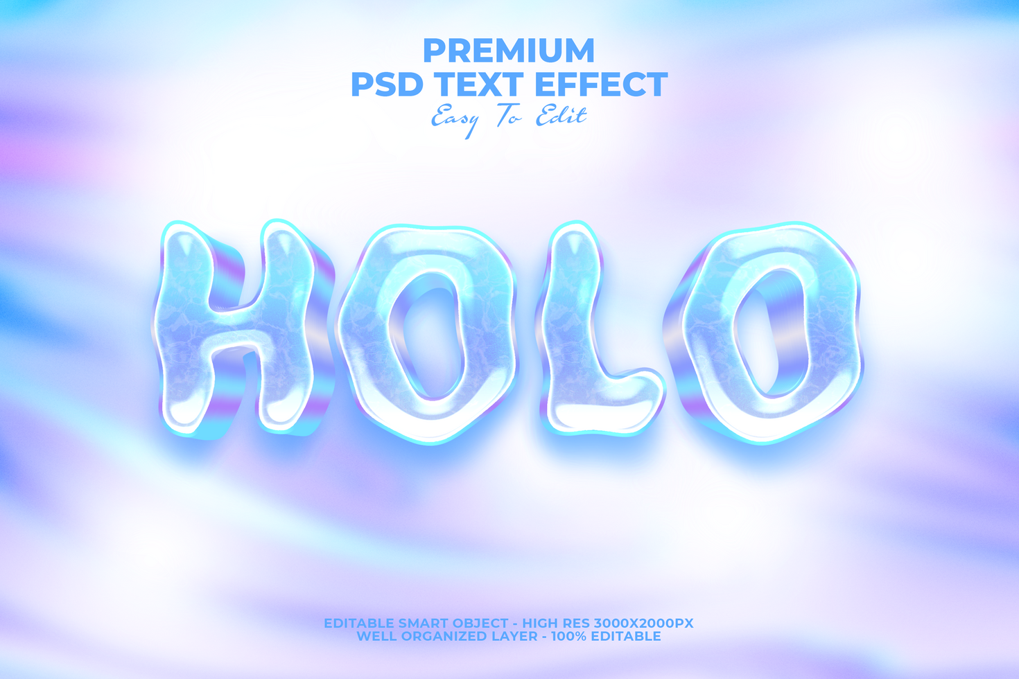 3d Holographic text effect 37905204 PSD