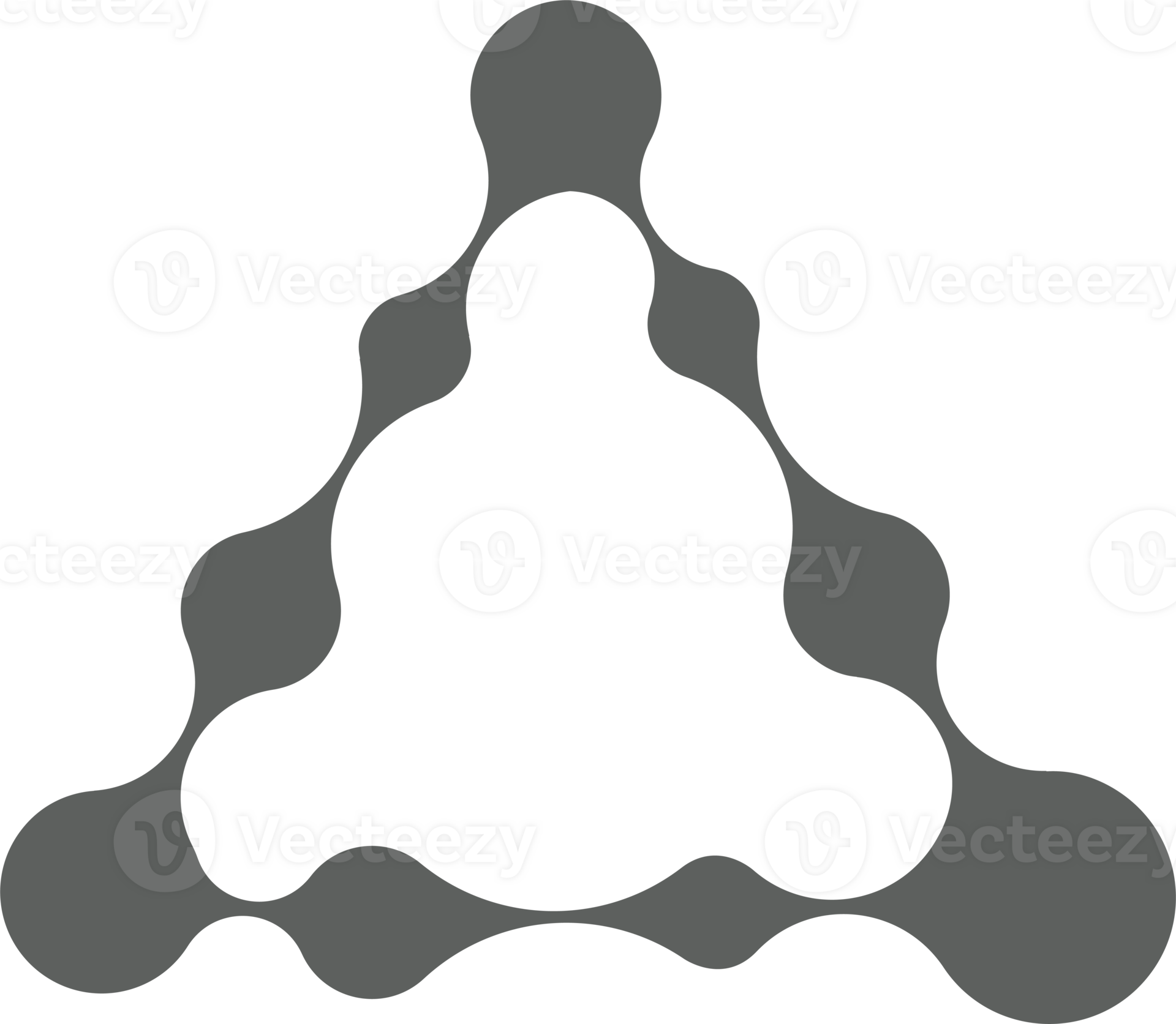 Metaball Connected Blobs Shapes In Pattern Morphed Fluid Symbol Circular Balls In Grid