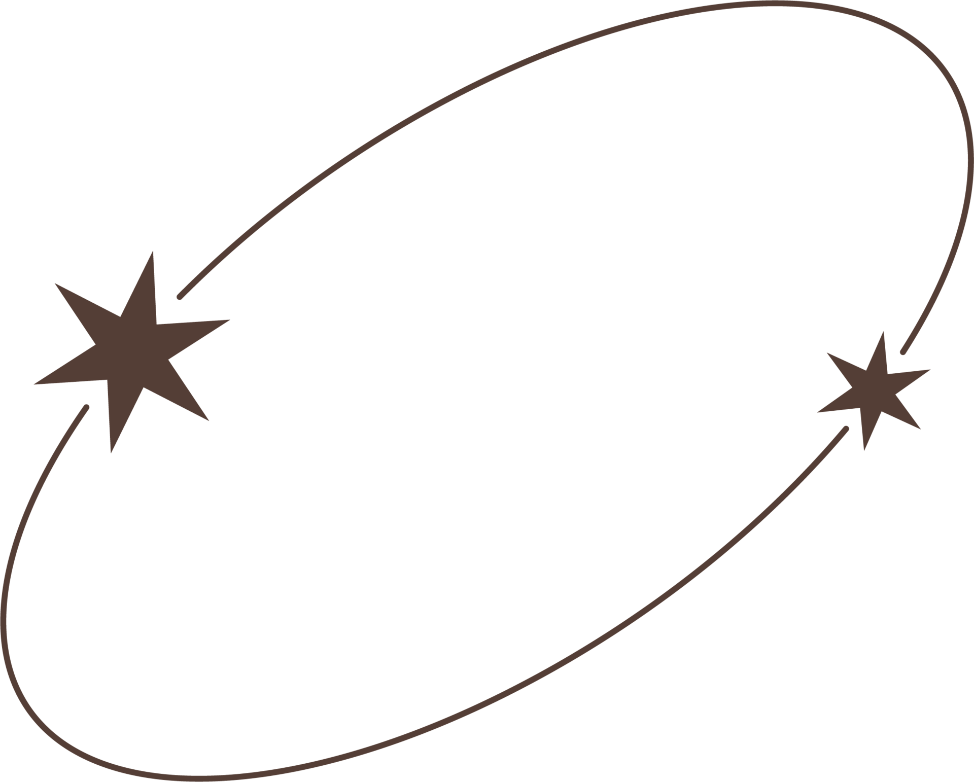 Aesthetic Frame And Shapes With Stars Minimal Y2k Outline Graphic