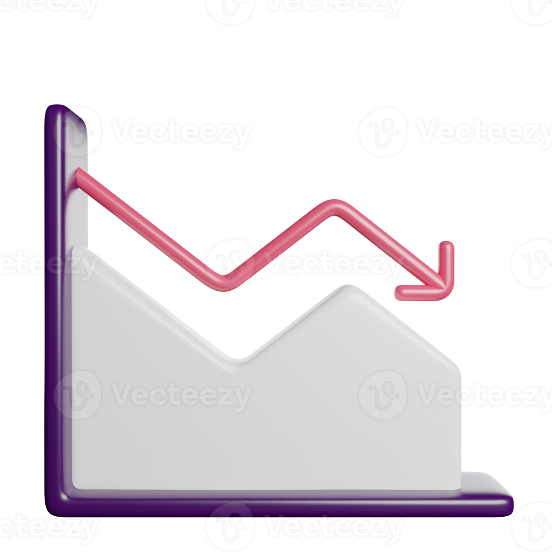 Decrease Analytics Graph 37913891 PNG