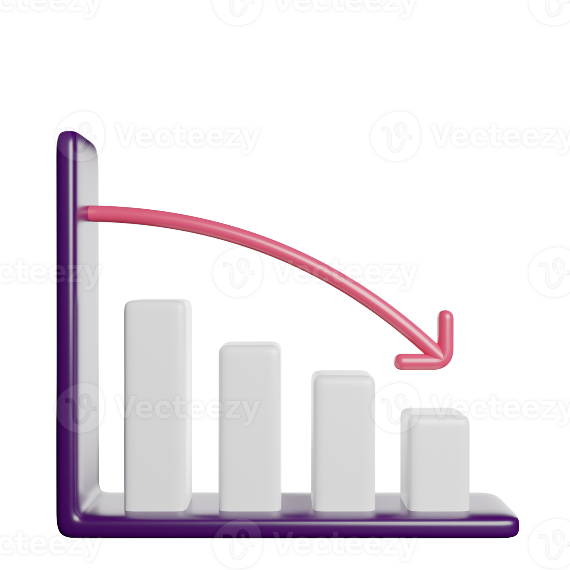 Decrease Analytics Graph 37913906 PNG