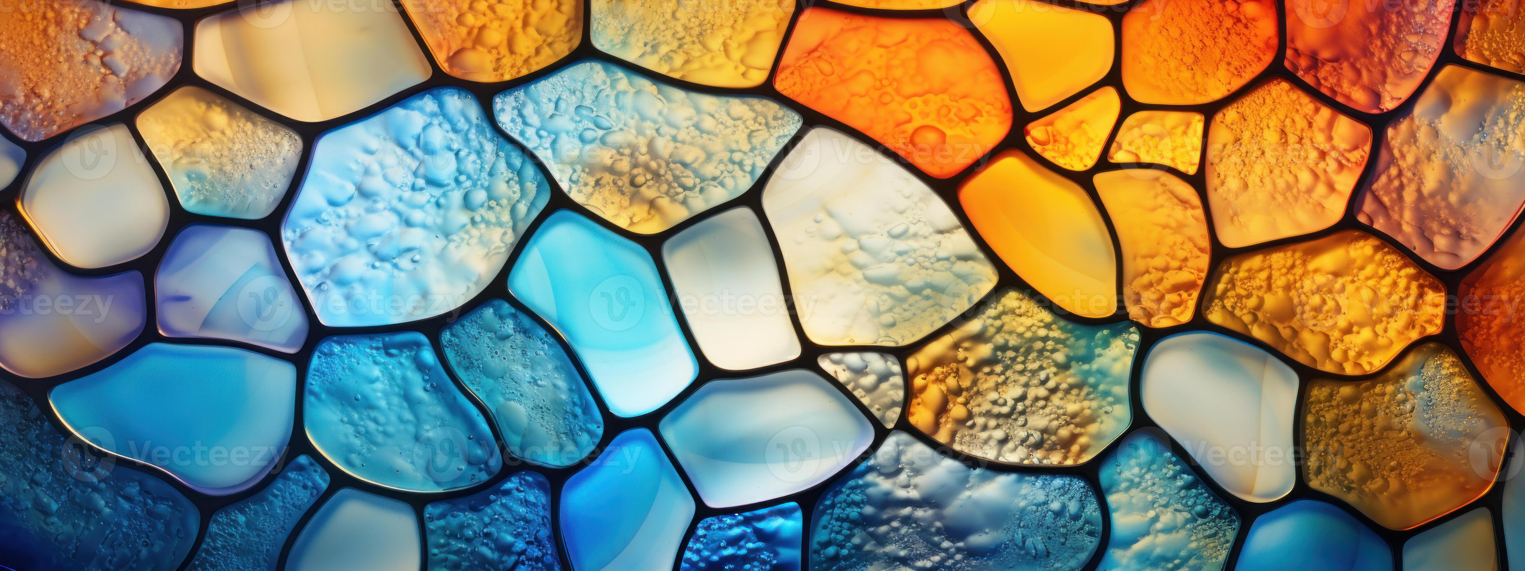 Ai Generated Stained Glass Window With Vibrant Colors Ai Generative