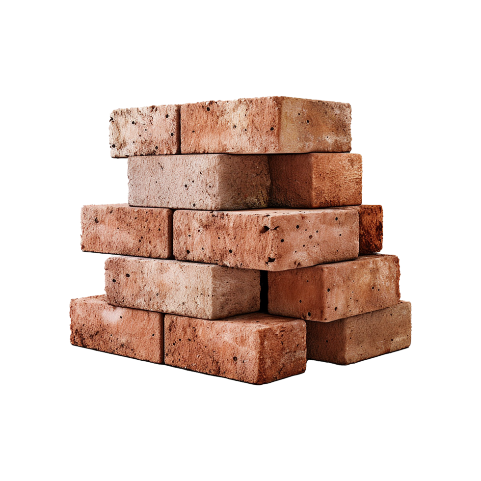 AI generated Bricks isolated on transparent background 37927288 PNG