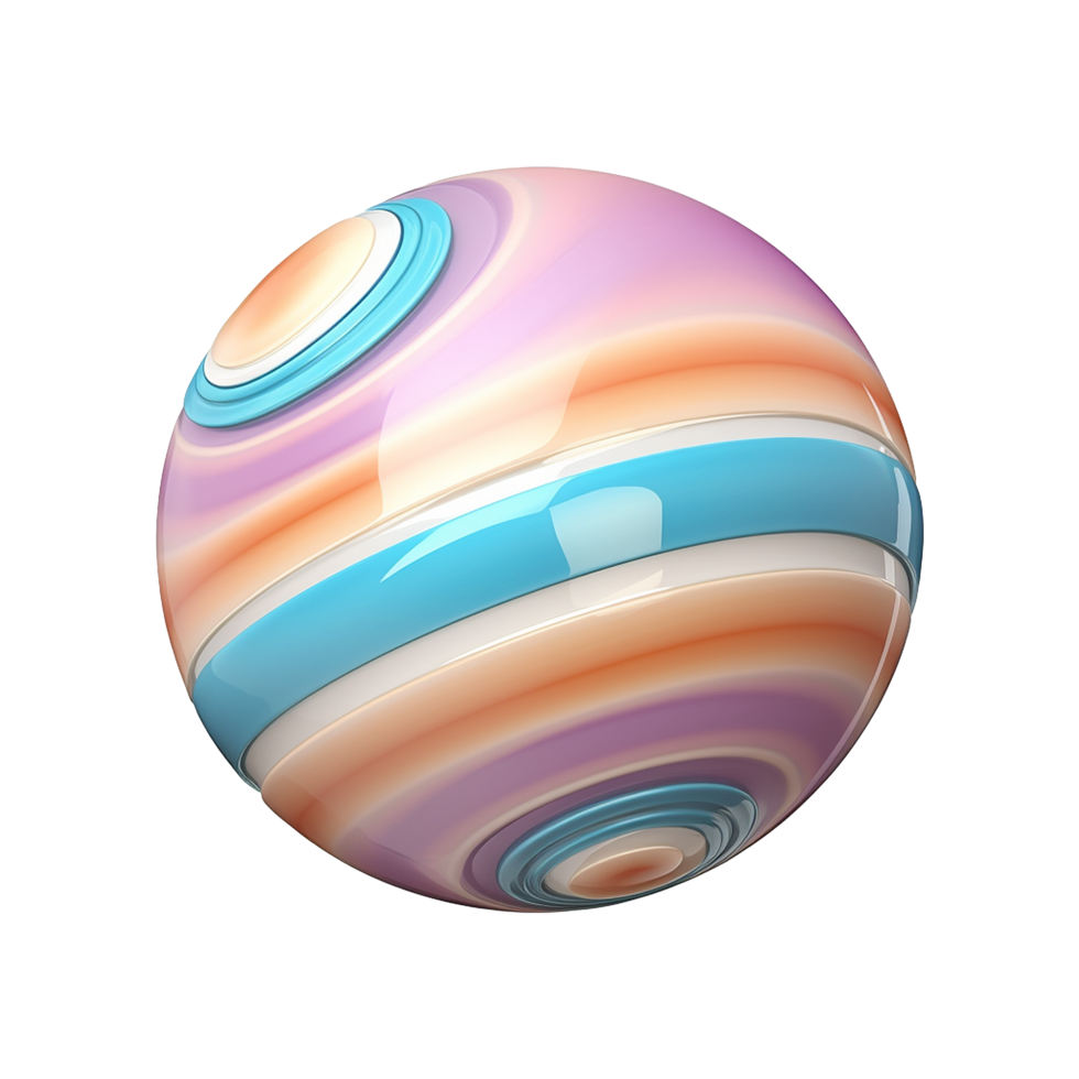 AI generated Fictional 3d cartoon planets isolated on transparent ...