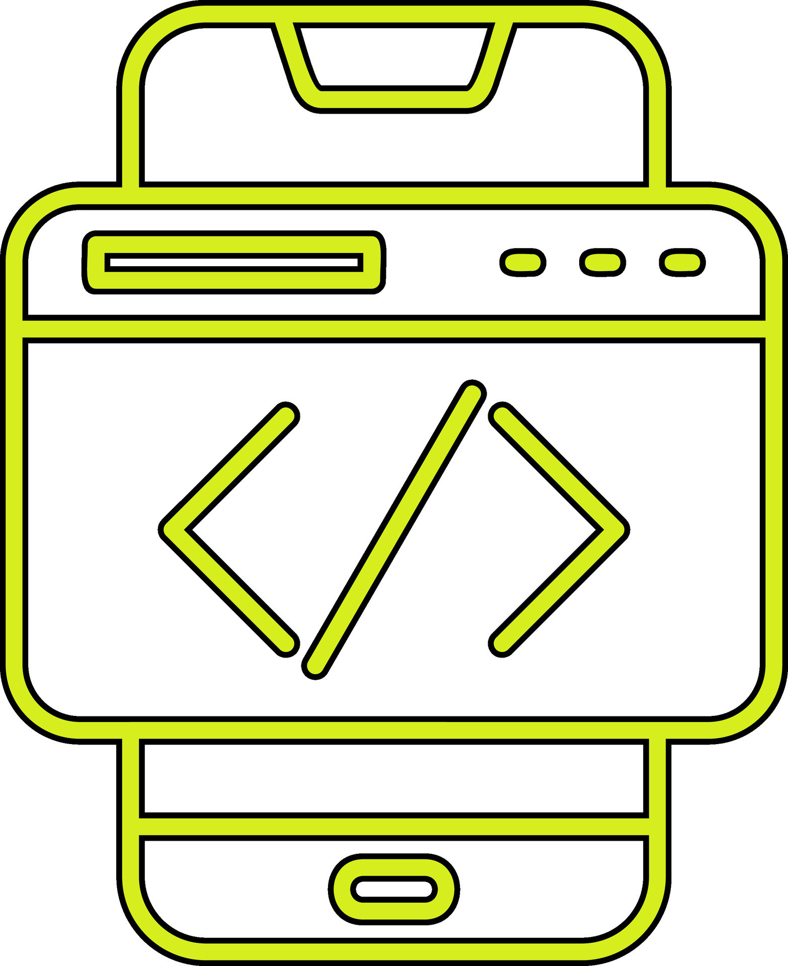 Smartphone Coding Vecto Icon 37931813 Vector Art at Vecteezy