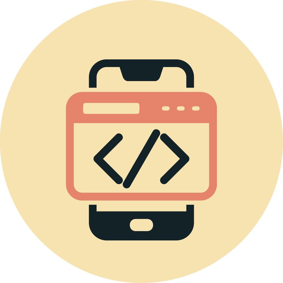 Smartphone Coding Vecto Icon 37937777 Vector Art at Vecteezy