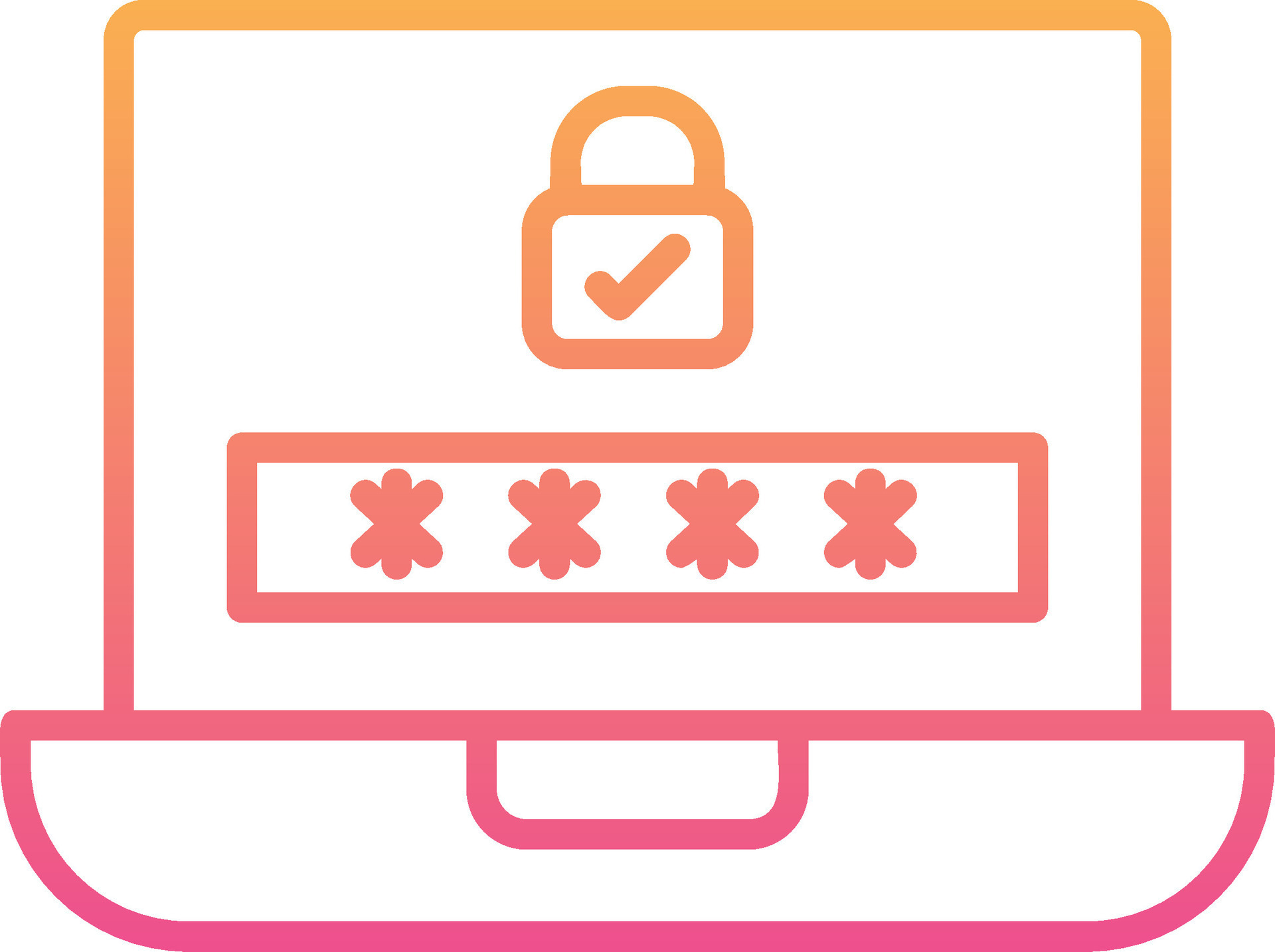 Laptop Password Vecto Icon 37941174 Vector Art At Vecteezy