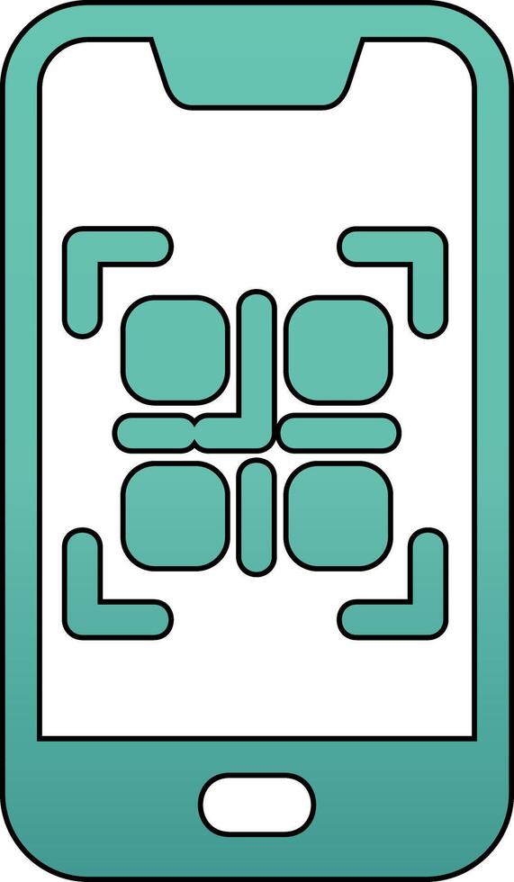 Smartphone QR Code Vecto Icon 37944191 Vector Art at Vecteezy