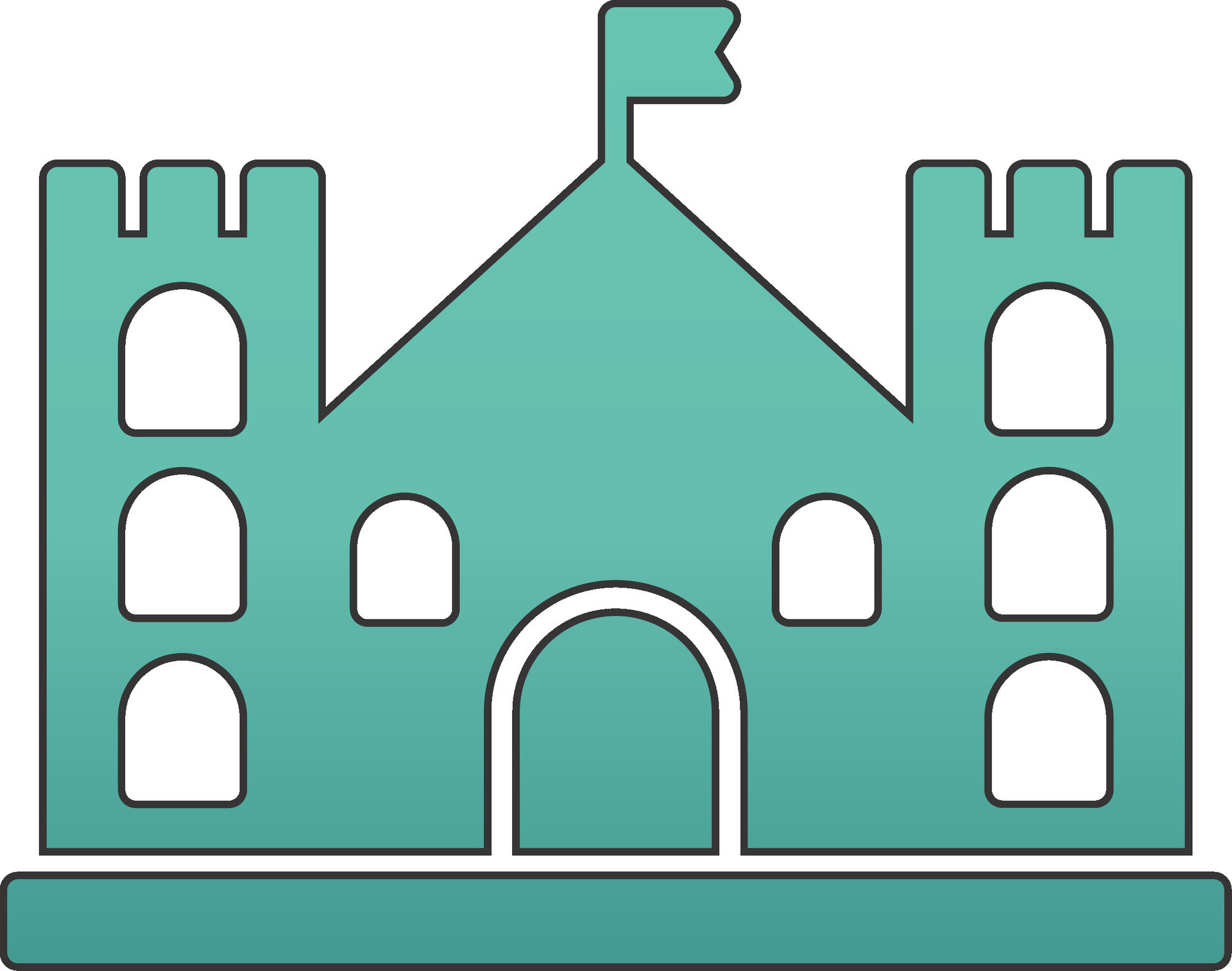 Castle Vecto Icon 37944432 Vector Art at Vecteezy