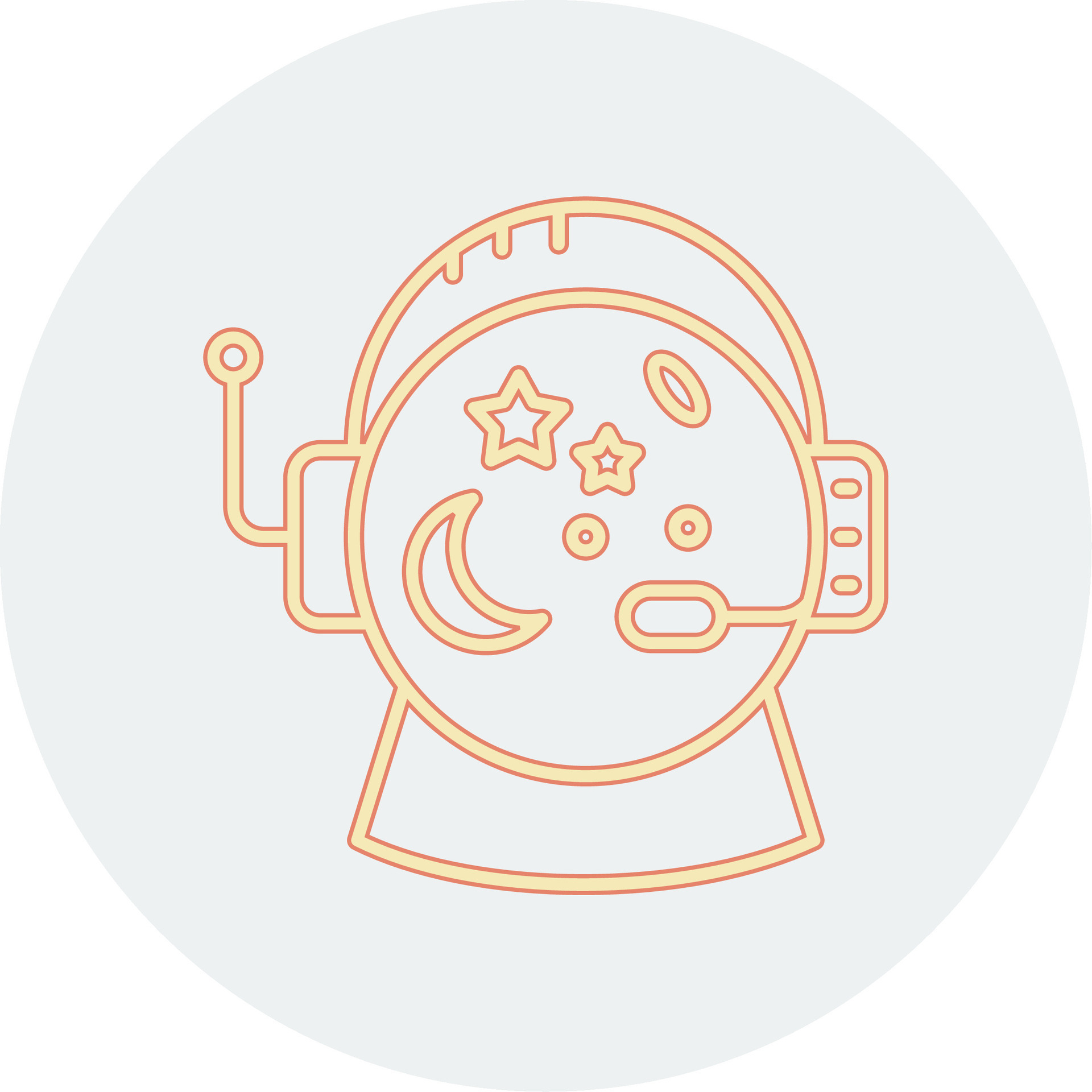 Astronaut Helmet Vecto Icon 37945708 Vector Art at Vecteezy