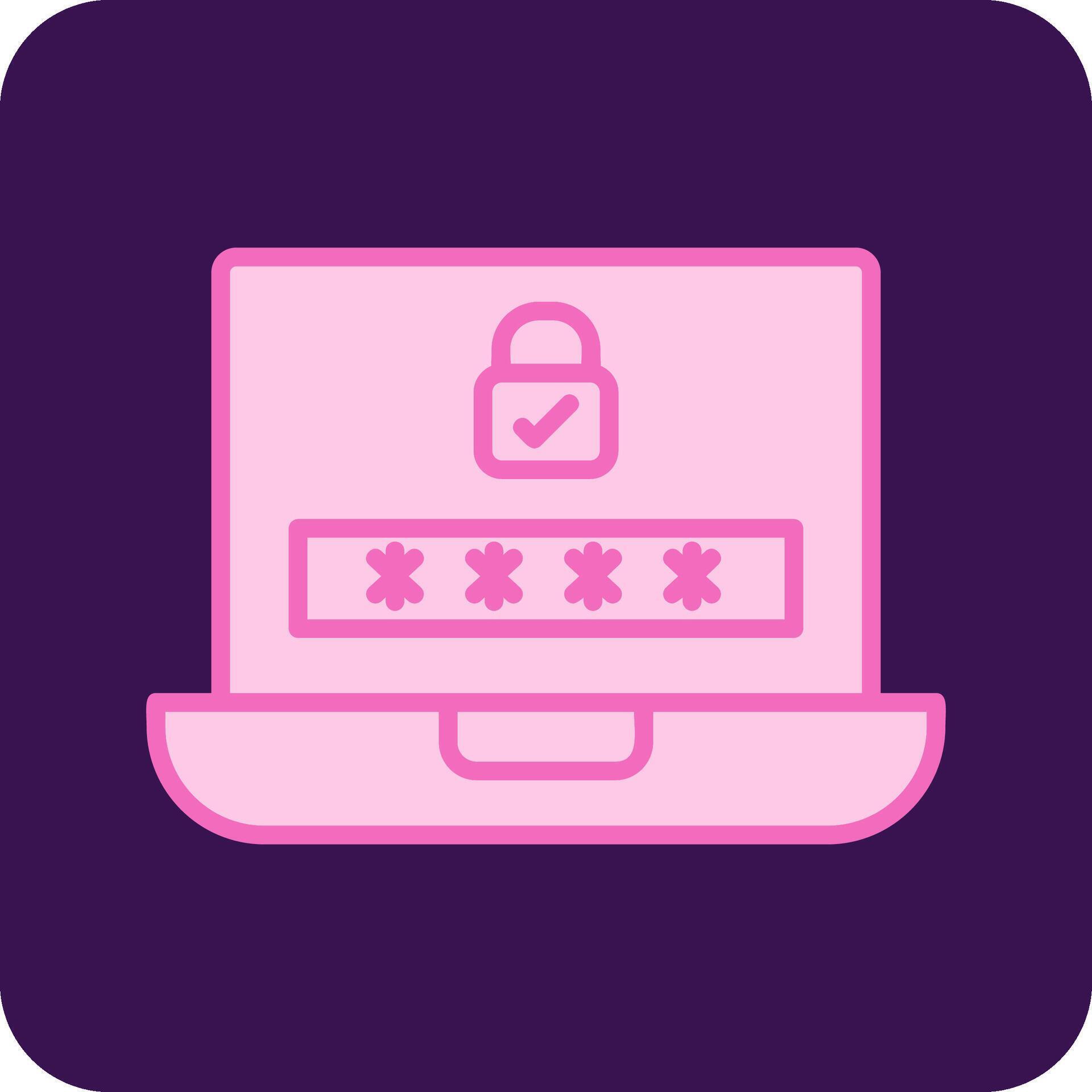 Laptop Password Vecto Icon 37957100 Vector Art At Vecteezy