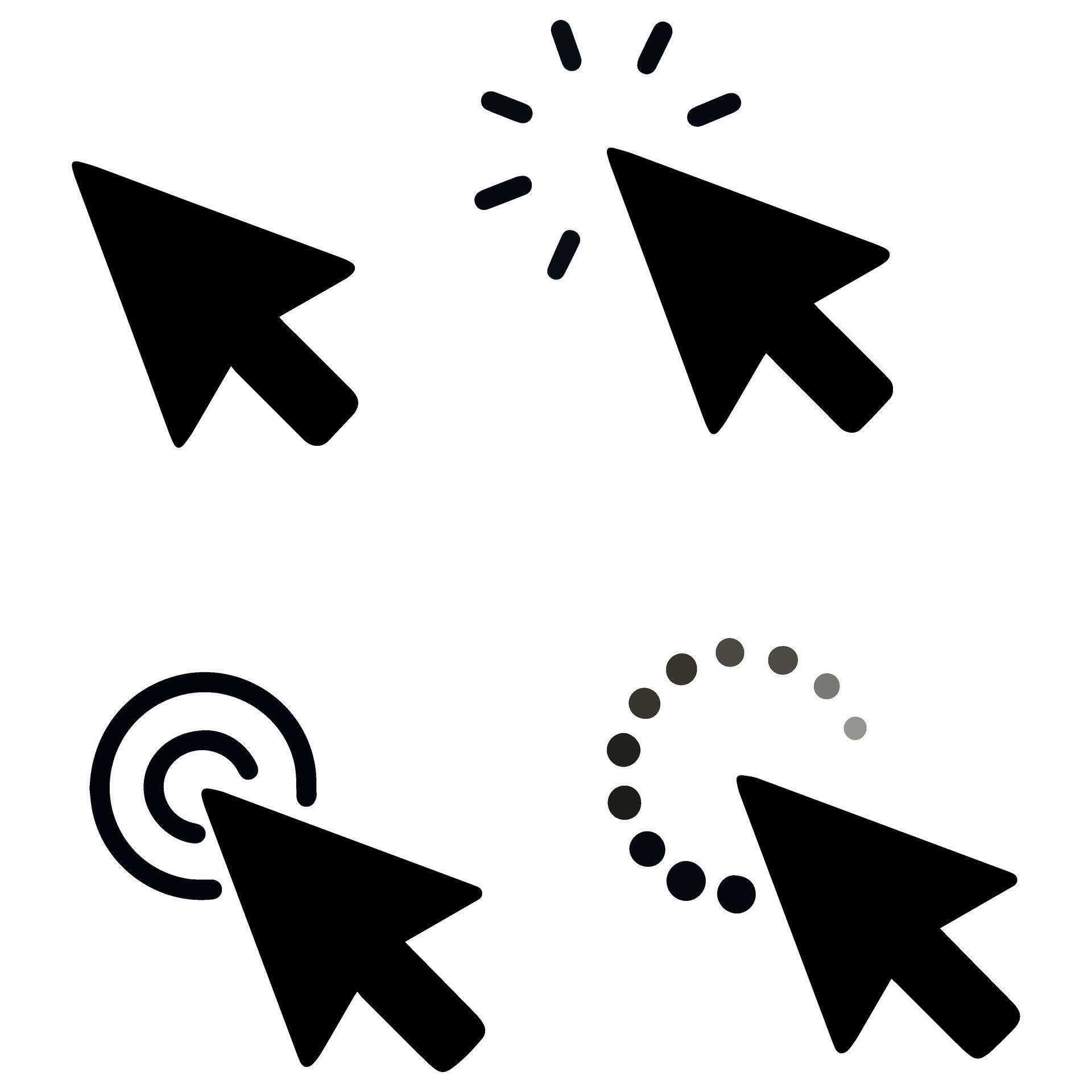 Vector Cursor Mouse Click Computer Arrow Icon Set 37958695 Vector Art