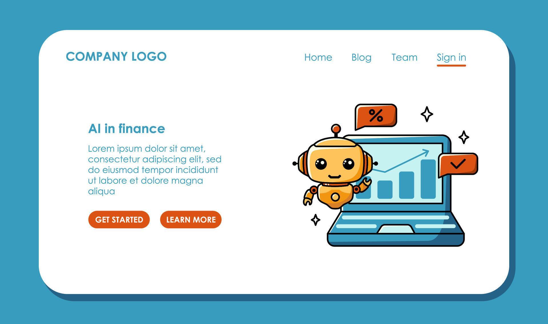 Web Page Design About Using Ai In Business And Finance Chat Bot