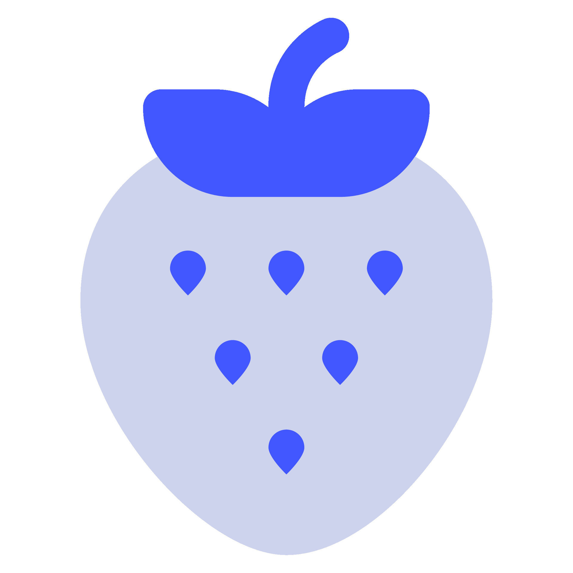 Strawberry Icon Food and Beverages for Web, app, uiux, infographic, etc ...
