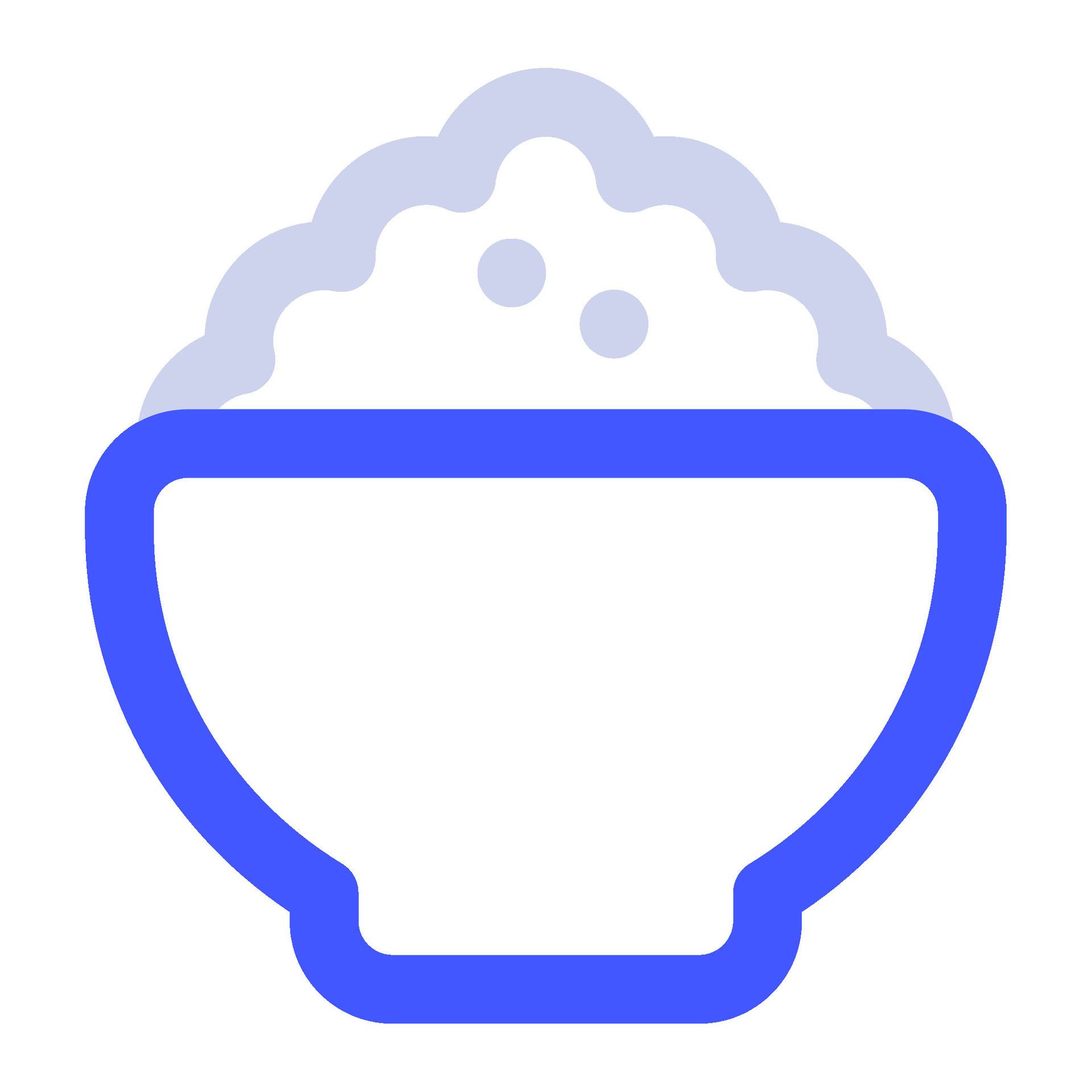 Rice Icon Food and Beverages for Web, app, uiux, infographic, etc ...