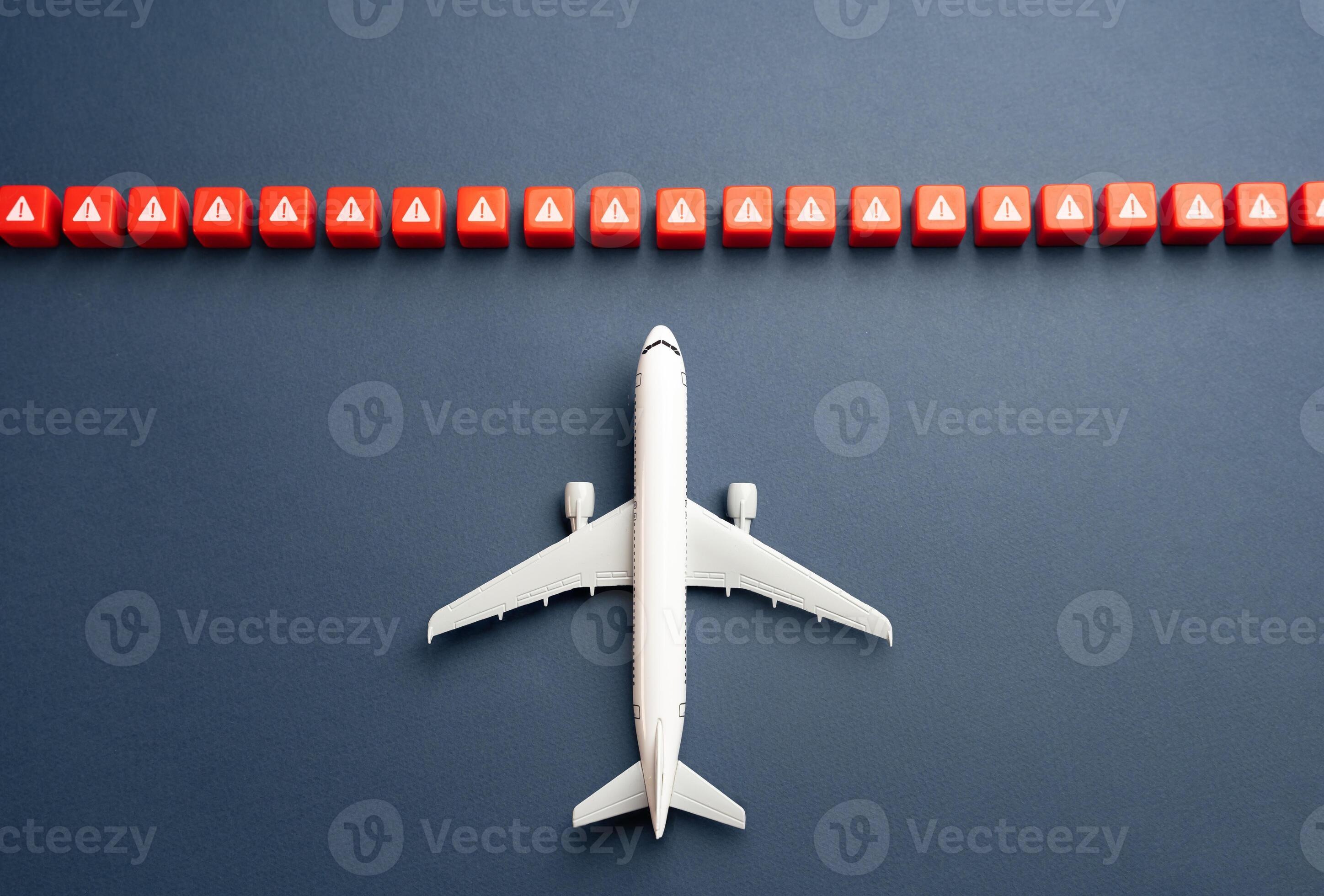 prohibición de un aeronave desde entrando espacio aéreo. cerrado cielo para vuelos negación a ...