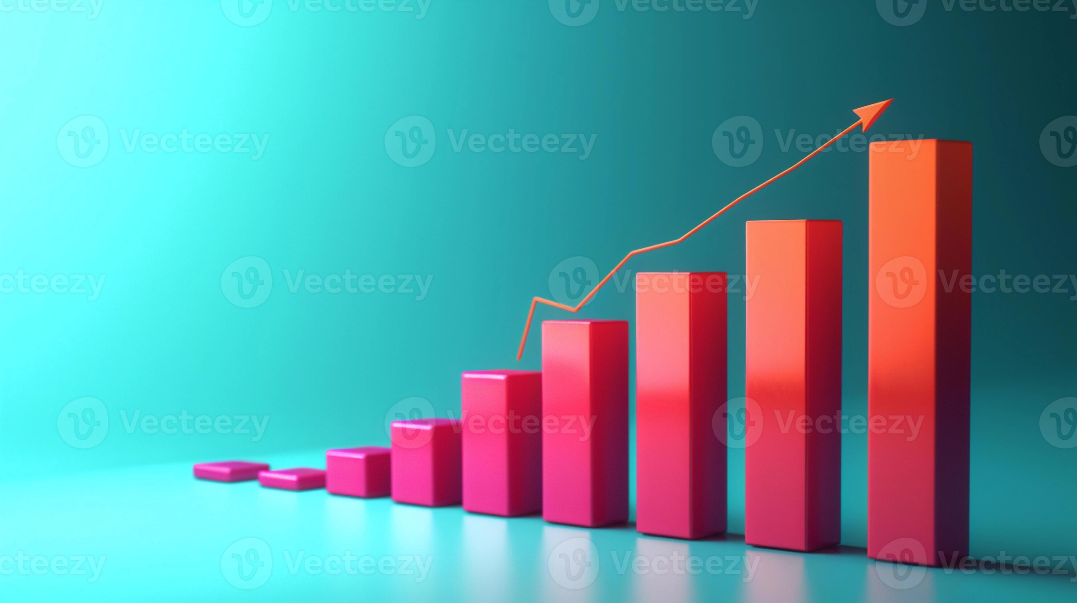 Ai Generated Dynamic Image Of A Bar Chart Where Each Bar Is