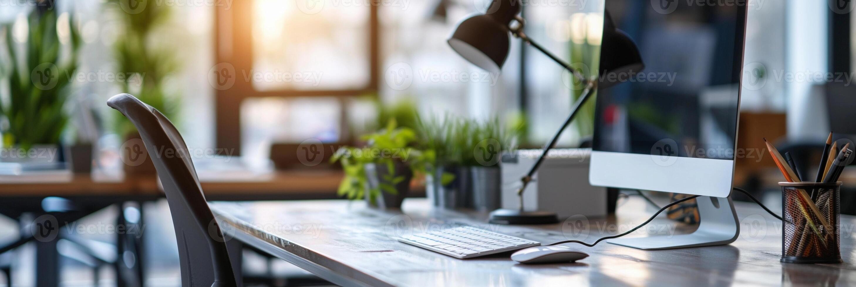 AI generated Workspace Technology, Highlight the integration of ...