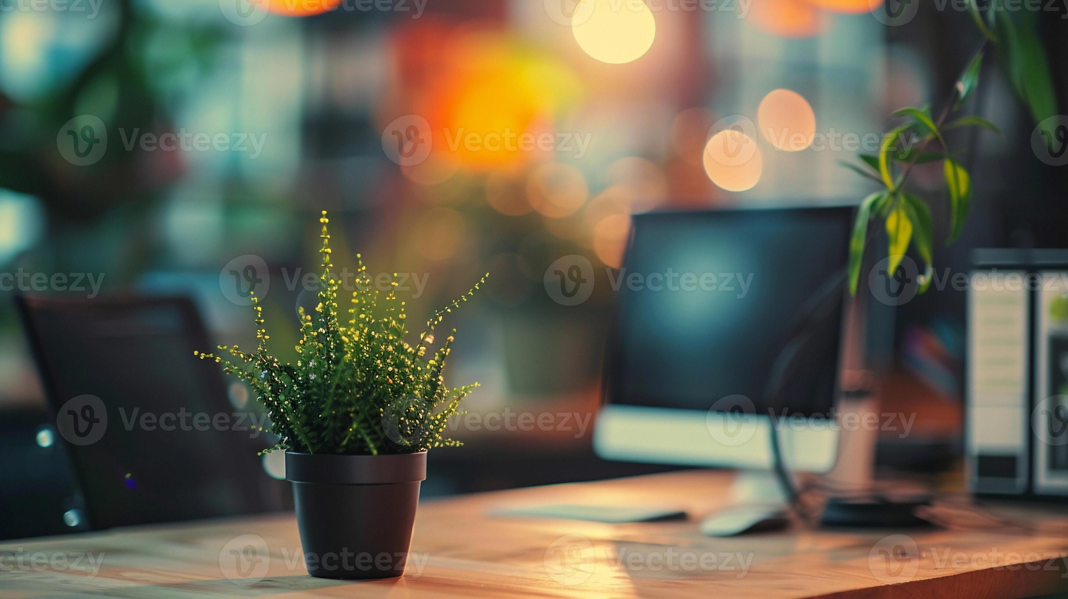 AI generated Workspace Technology, Highlight the integration of ...