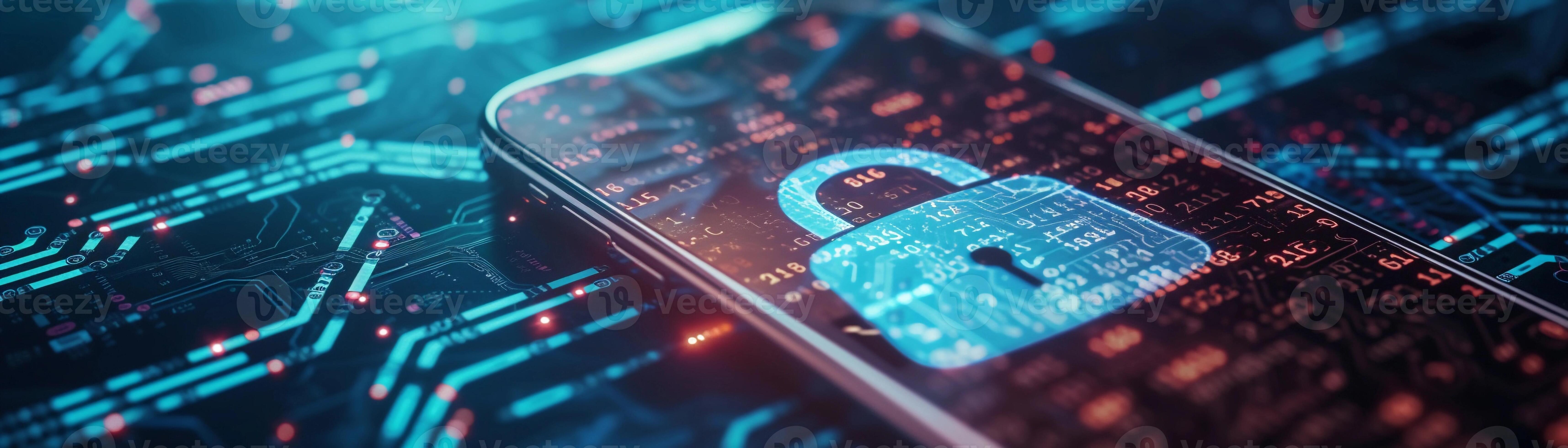 AI generated Cybersecurity Concept, background image, generative AI ...