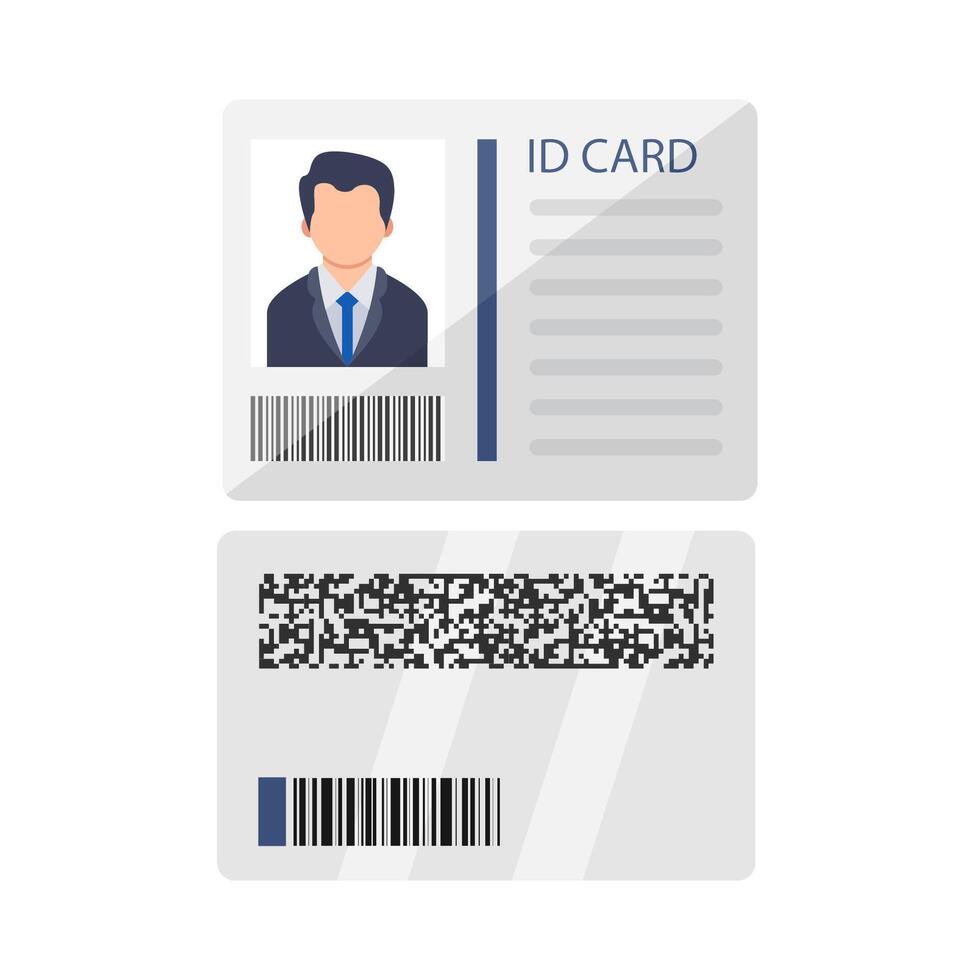 id card with code id card illustration 38009318 Vector Art at Vecteezy