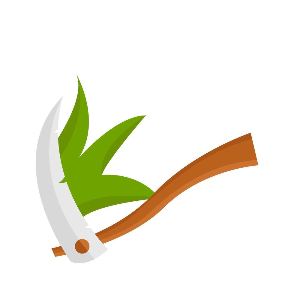 Sickle With Grass Illustration 38009555 Vector Art At Vecteezy