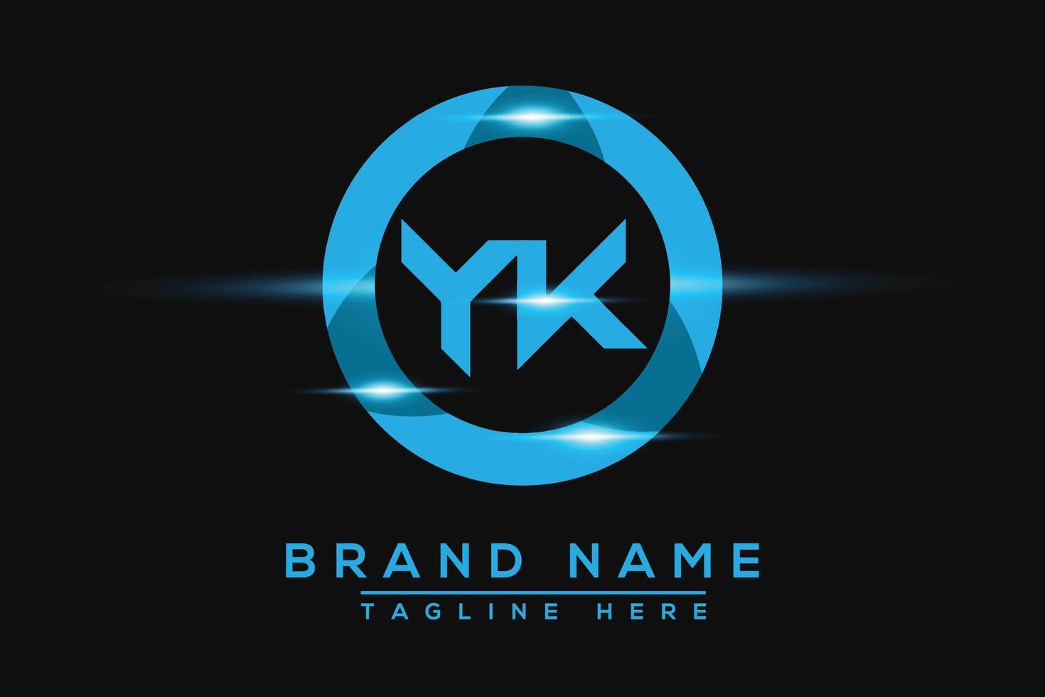 YK Blue logo Design. Vector logo design for business. 38016810 Vector Art at Vecteezy