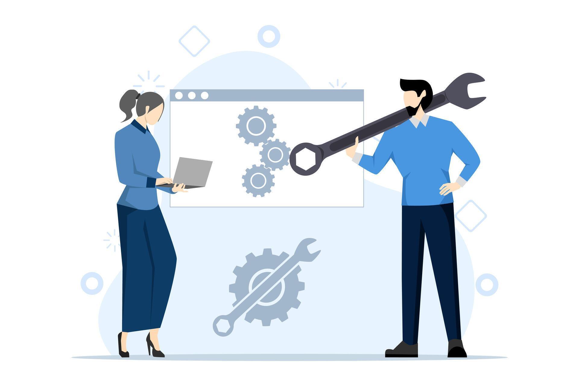 Web Development Concept. software engineer, development, software programming, engineer ...