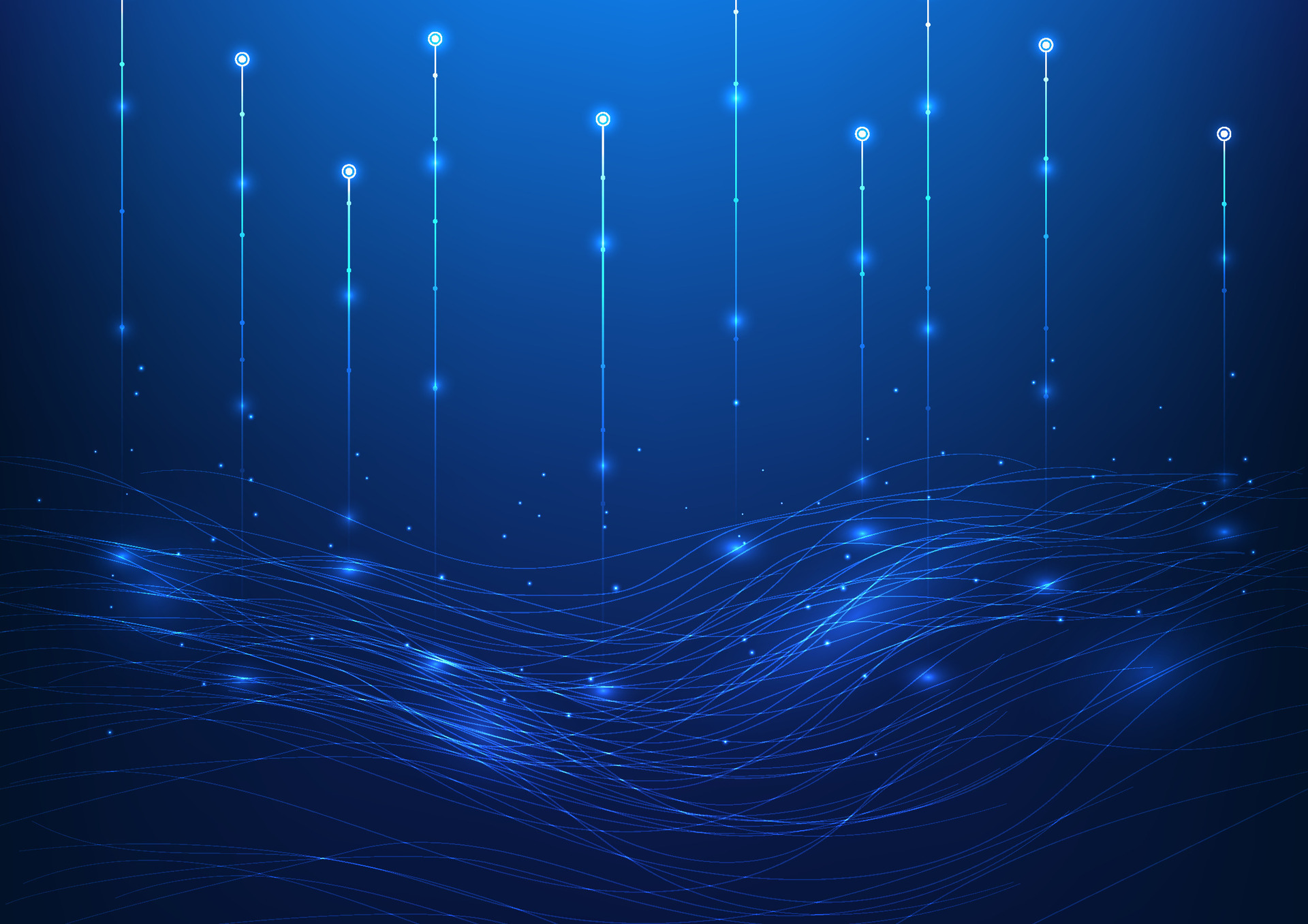 Big data technology background overlapping data lines It represents the collection of huge ...