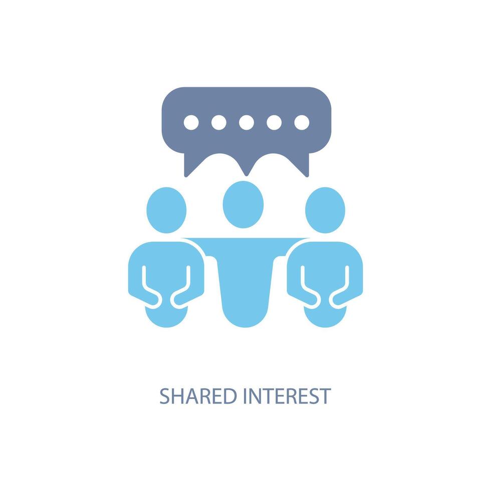 shared interest concept line icon. Simple element illustration. shared ... shared interest concept line icon. Simple element illustration. shared ...