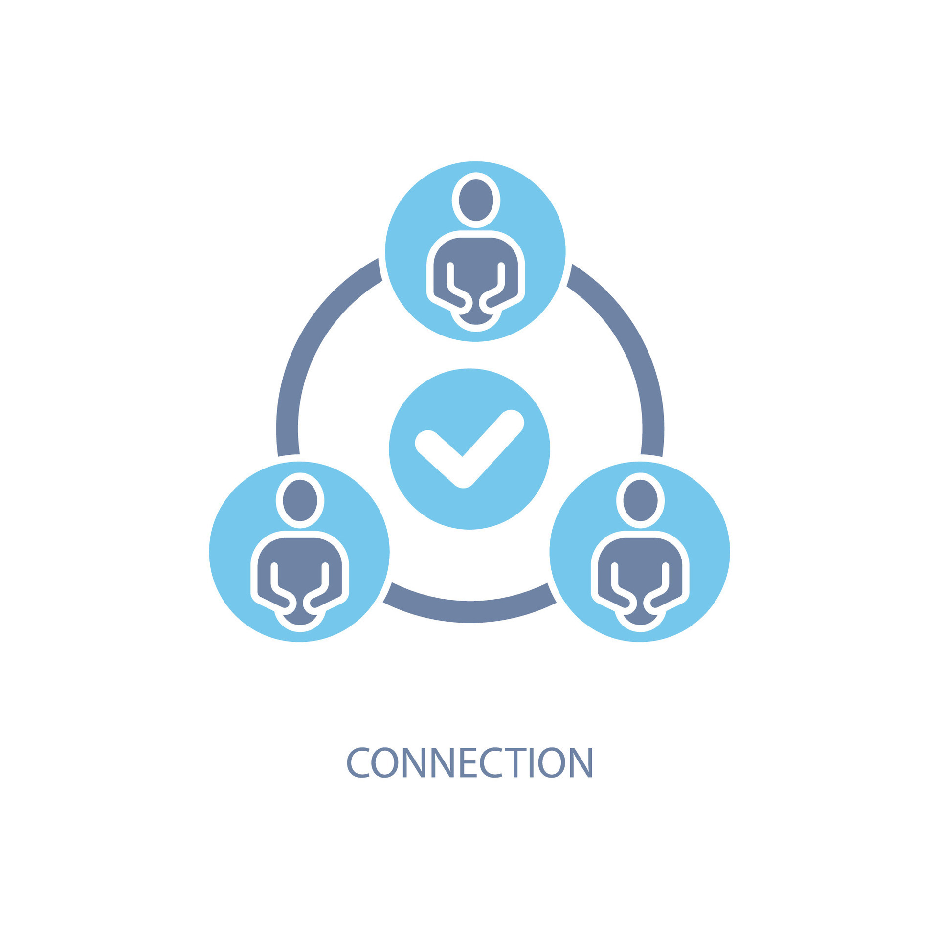 Connection Concept Line Icon Simple Element Illustration Connection Concept Outline Symbol